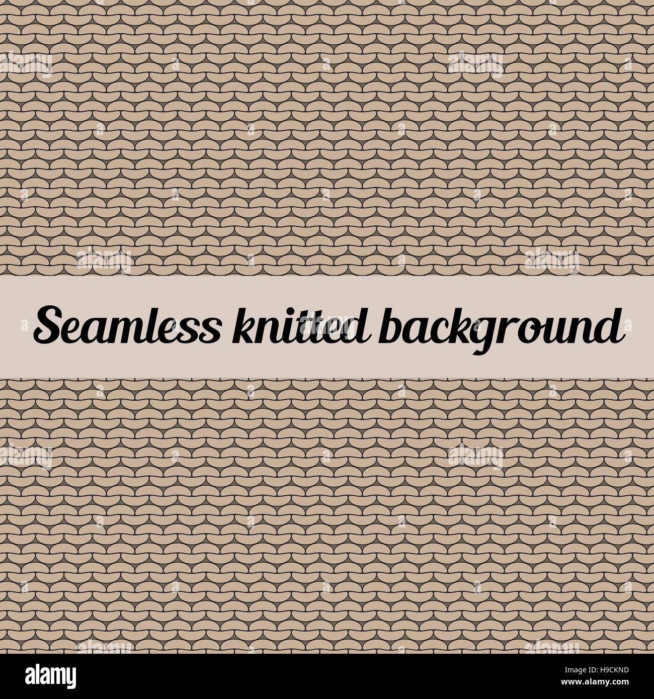 Knitted wool vector background imitating reverse stockinette stitch ...