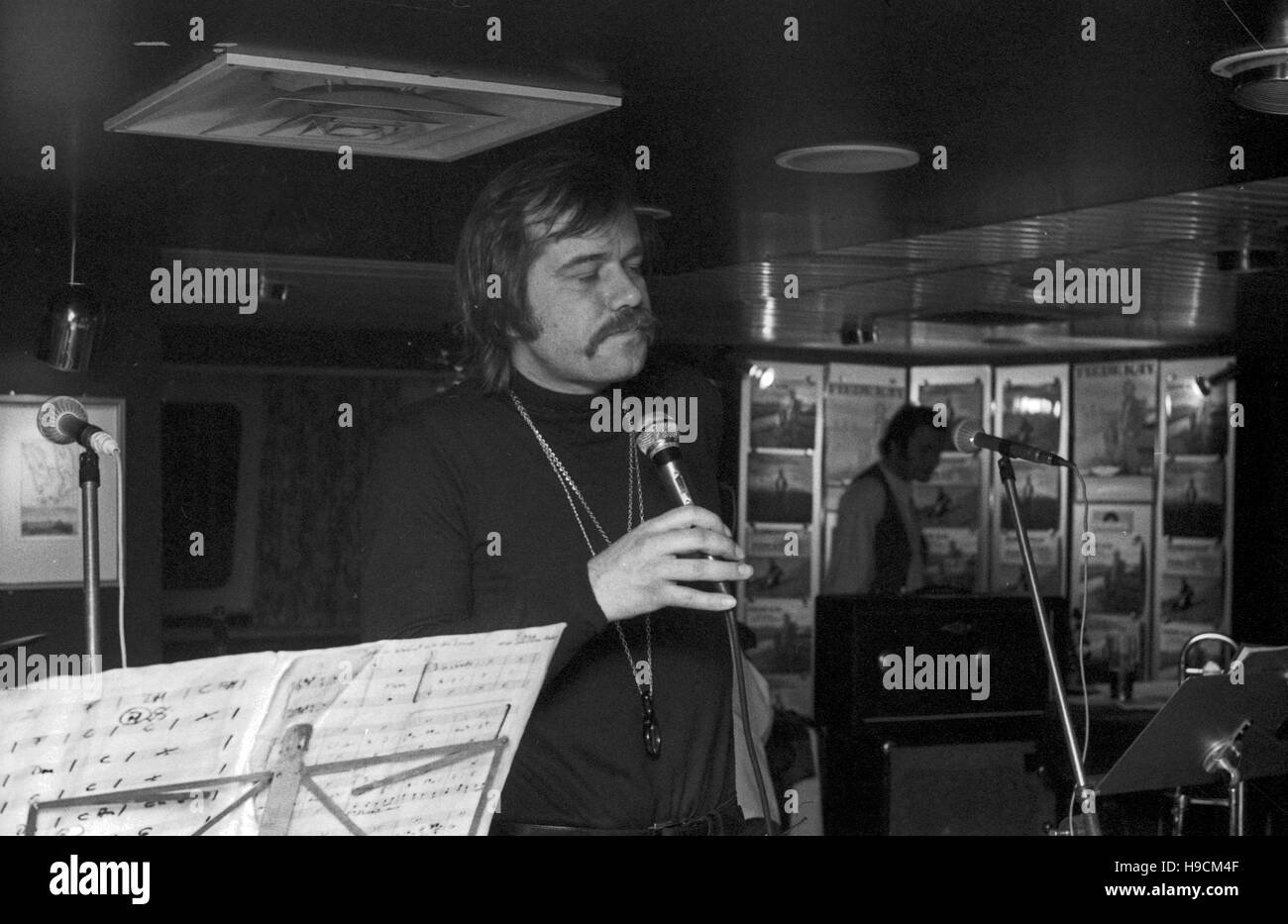 Deutscher Sänger und Songschreiber Kunt Kiesewetter, Deutschland 1970er ...