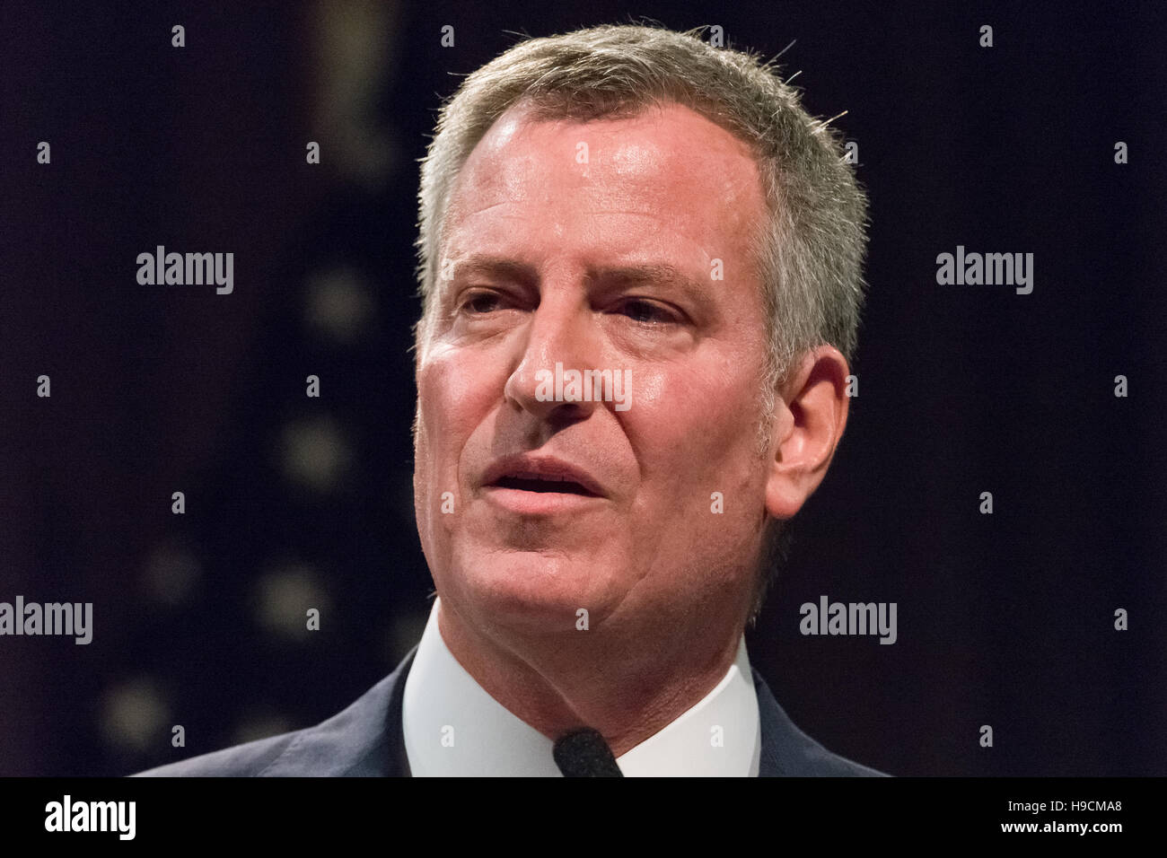 New York, United States. 21st Nov, 2016. New York City Mayor Bill de ...