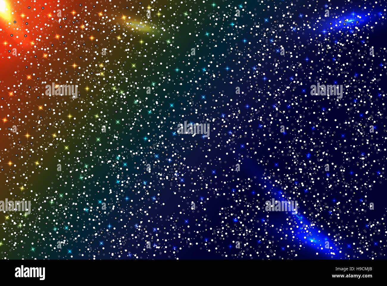 The mysterious starry space. Vector Illustration Stock Vector Image ...