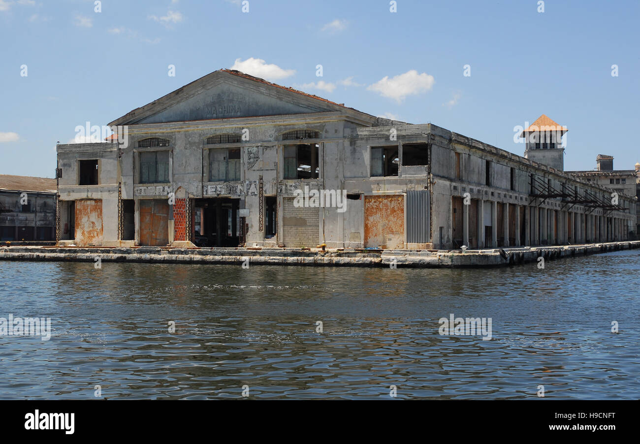 Cuba, Havana, Harbour, Port, Old Warehouses, Pier Stock Photo - Alamy
