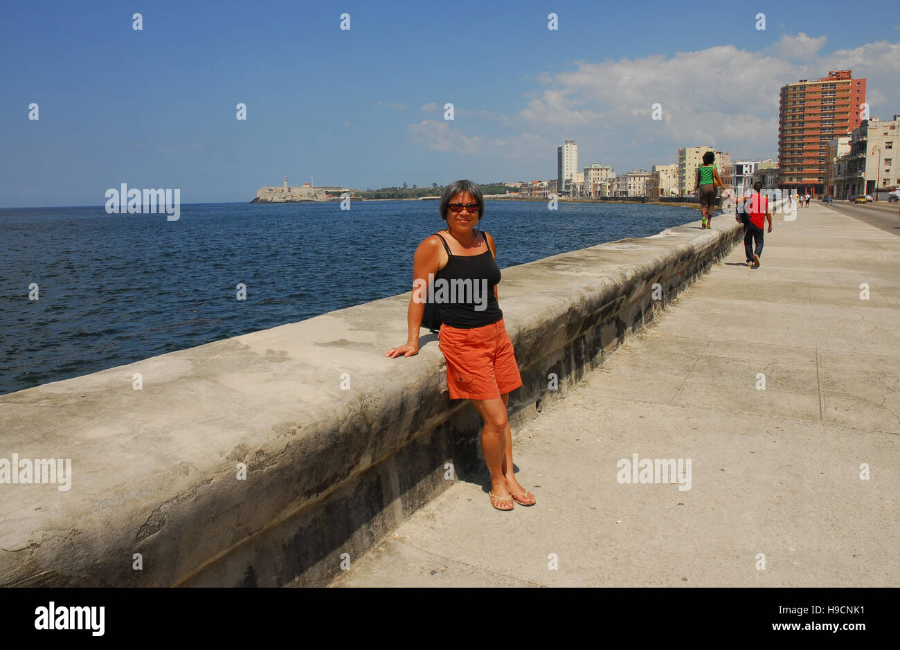Havana, Cuba, Malecon, Tourists Stock Photo - Alamy