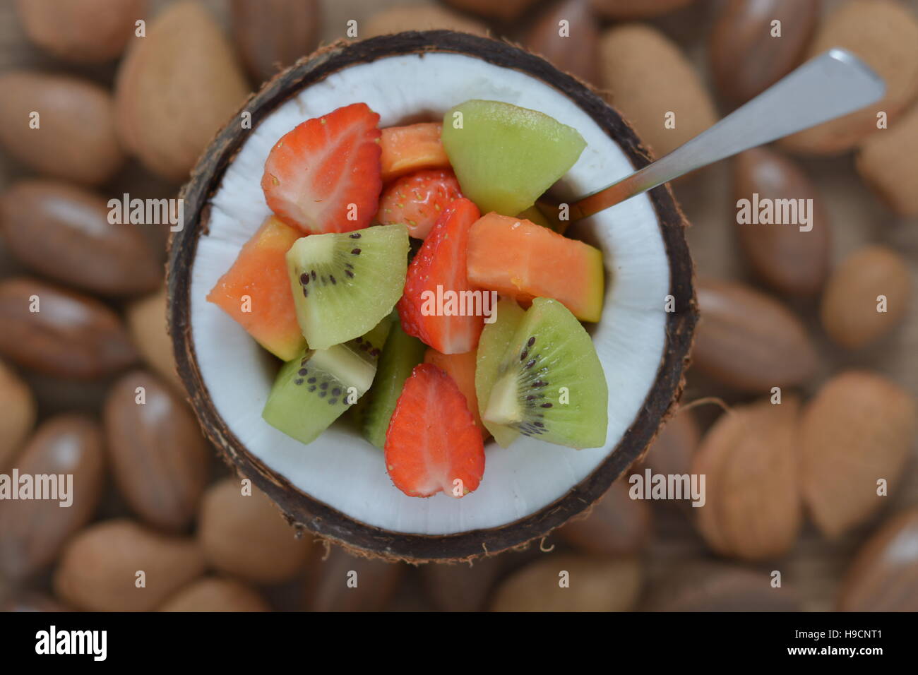 fresh fruit salad Stock Photo - Alamy