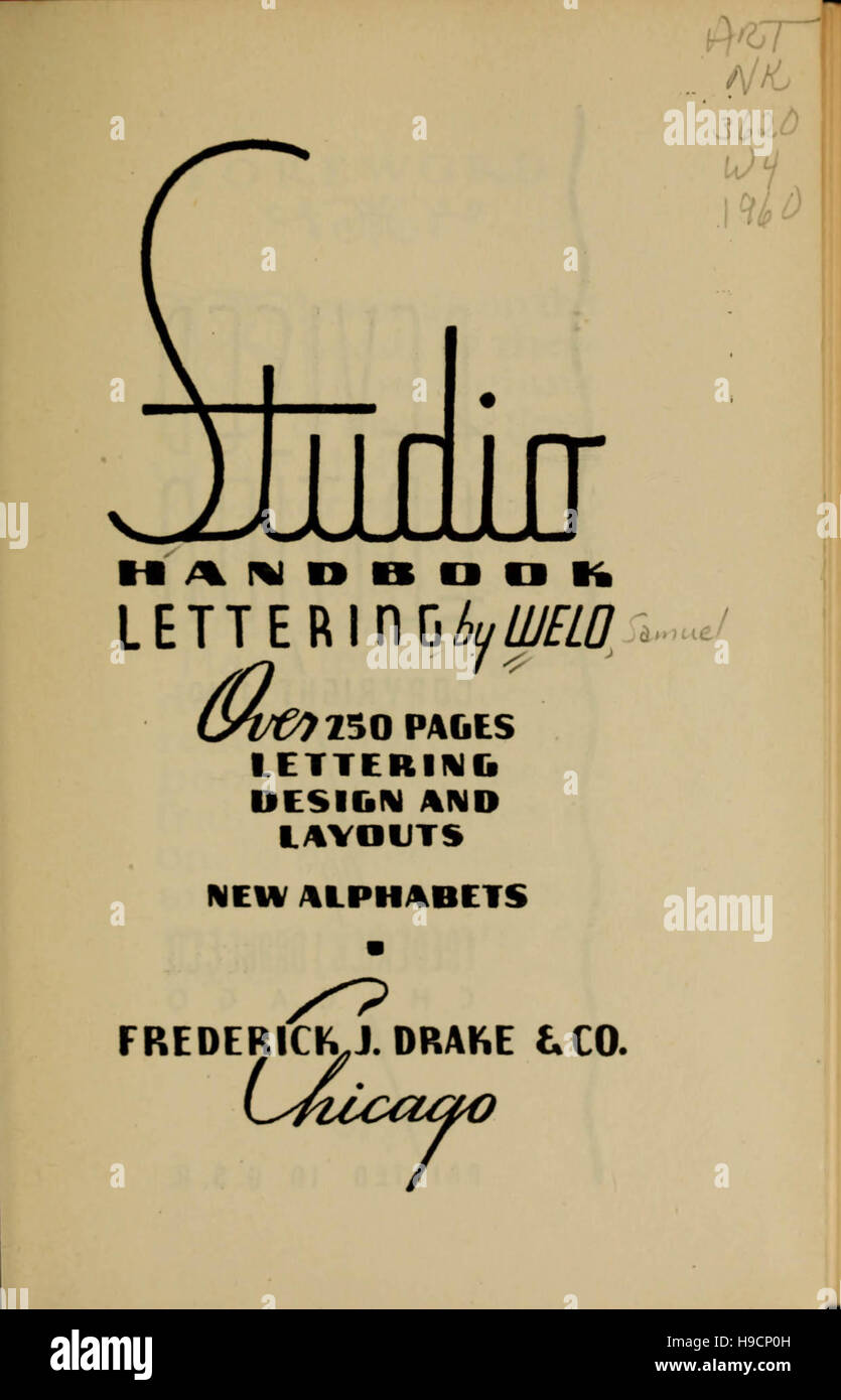 Studio handbook lettering over 250 pages, lettering, design and layouts ...