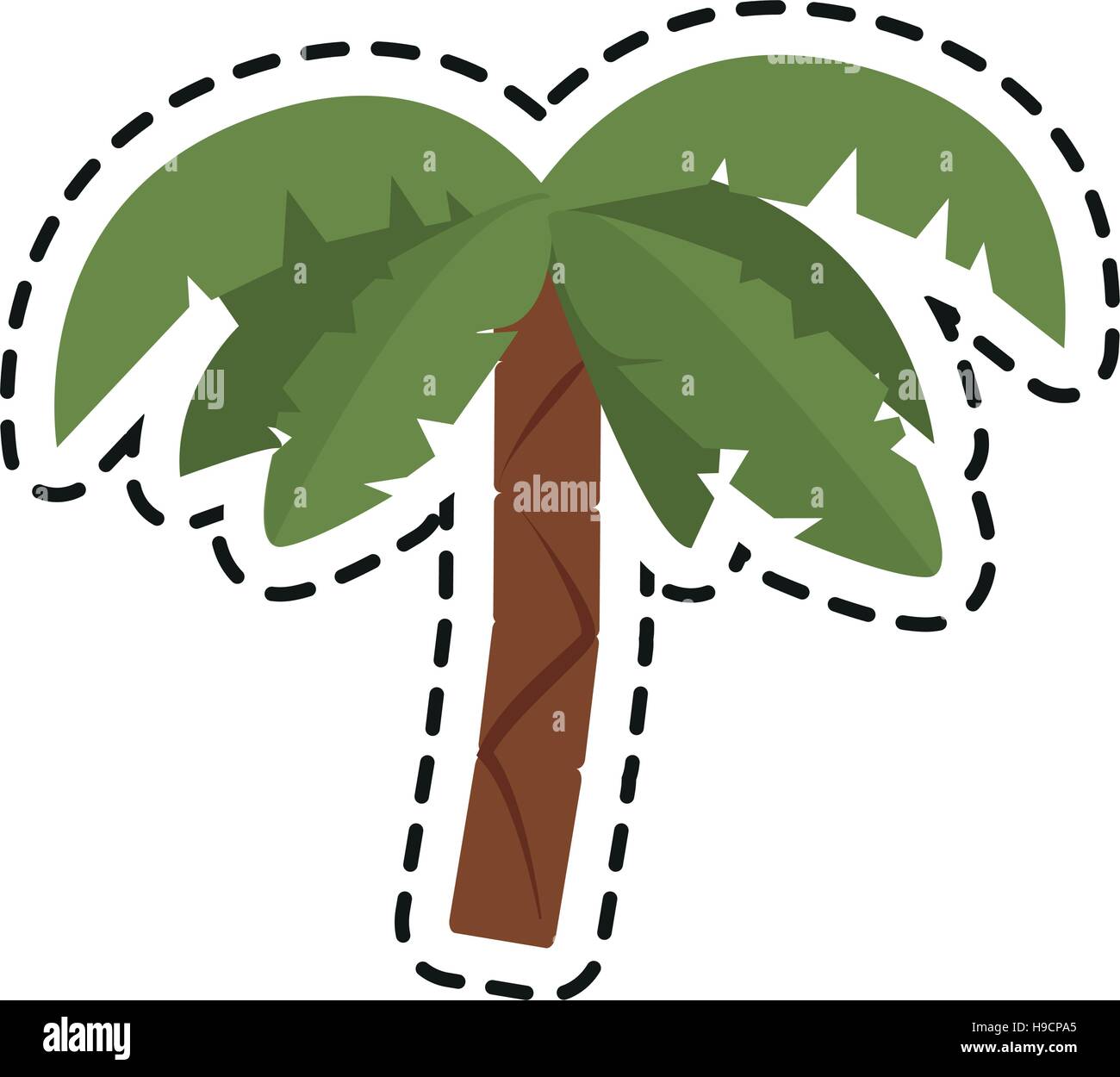 Isolated palm tree design Stock Vector Image & Art - Alamy