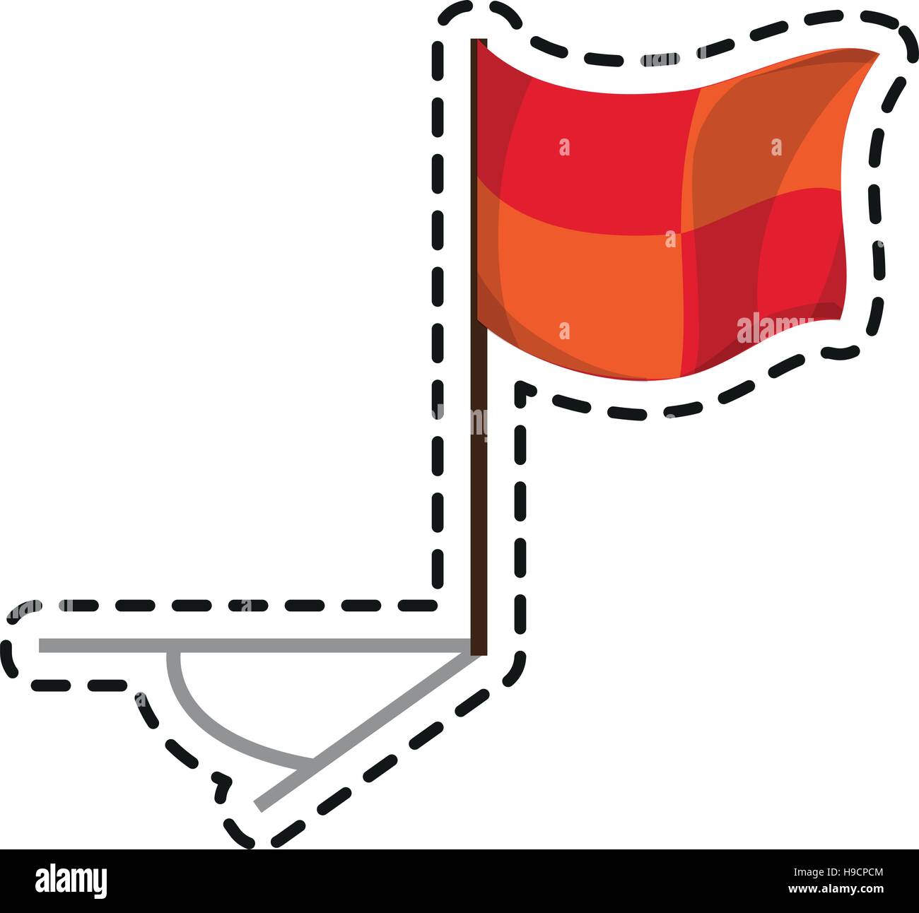 Isolated sport flag design Stock Vector Image & Art - Alamy