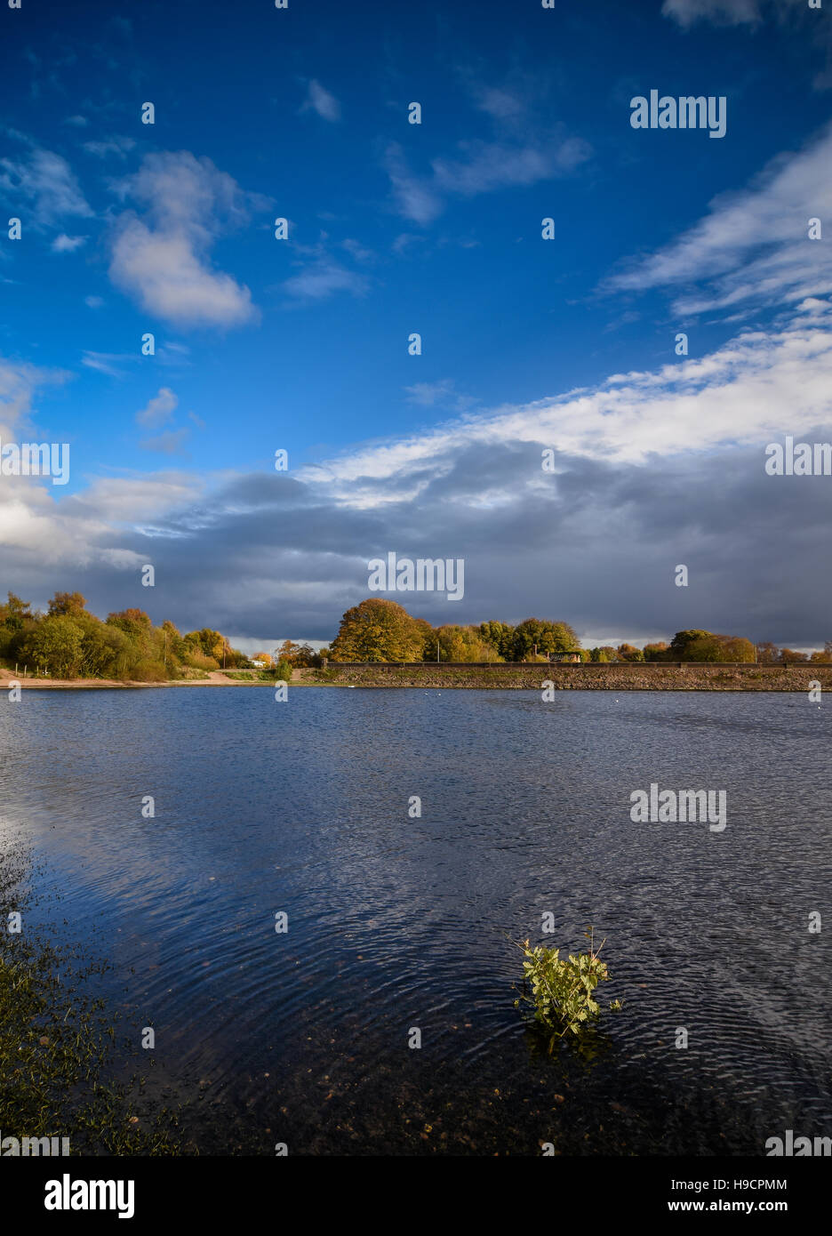 Chasewater Country Park, Staffordshire, England. A sunny autumn ...