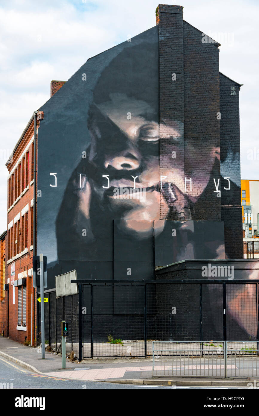 Wall mural 'Sisyphus', by Axel Void, Addington Street, Northern Quarter ...