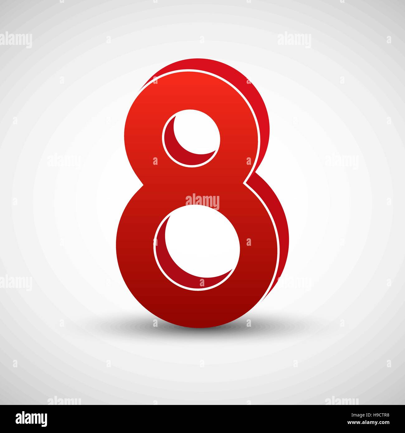 Vector illustration of abstract figure eight for your International ...