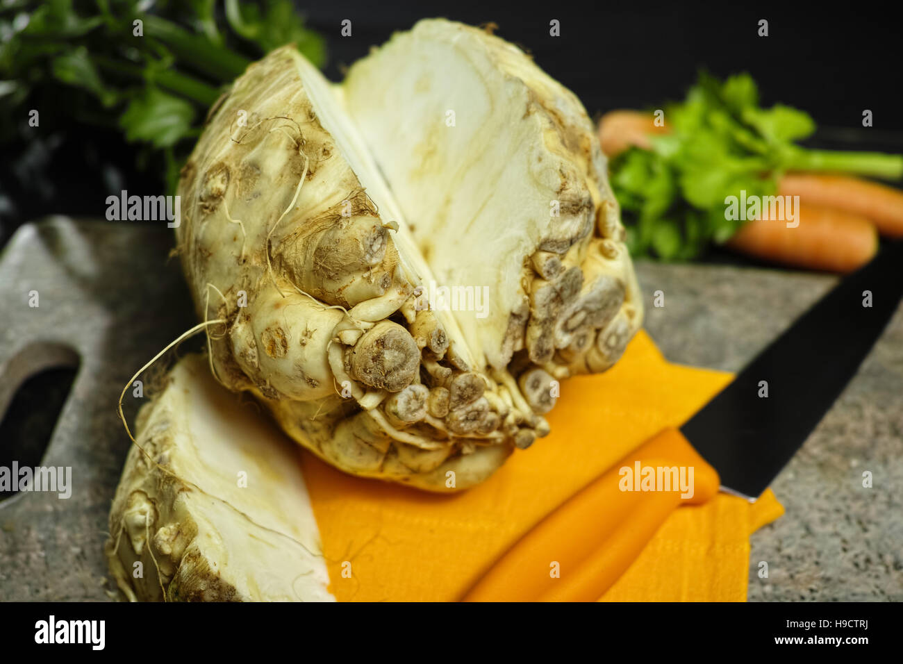 Celery root - celeriac, source of vitamine, fresh healthy vegetable ...