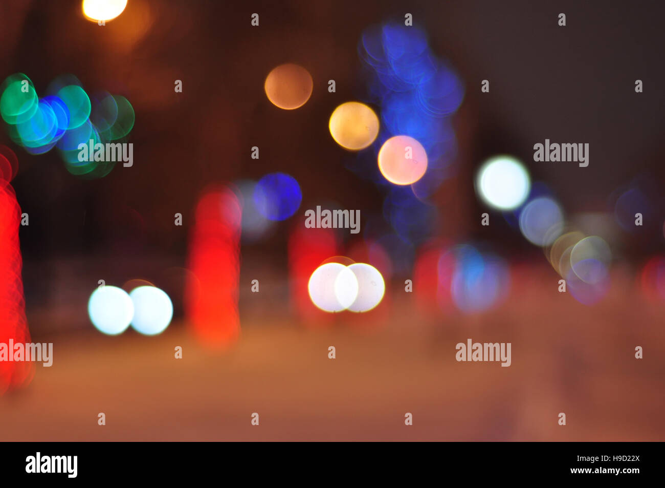 abstract blured highlights background color lights night Stock Photo ...