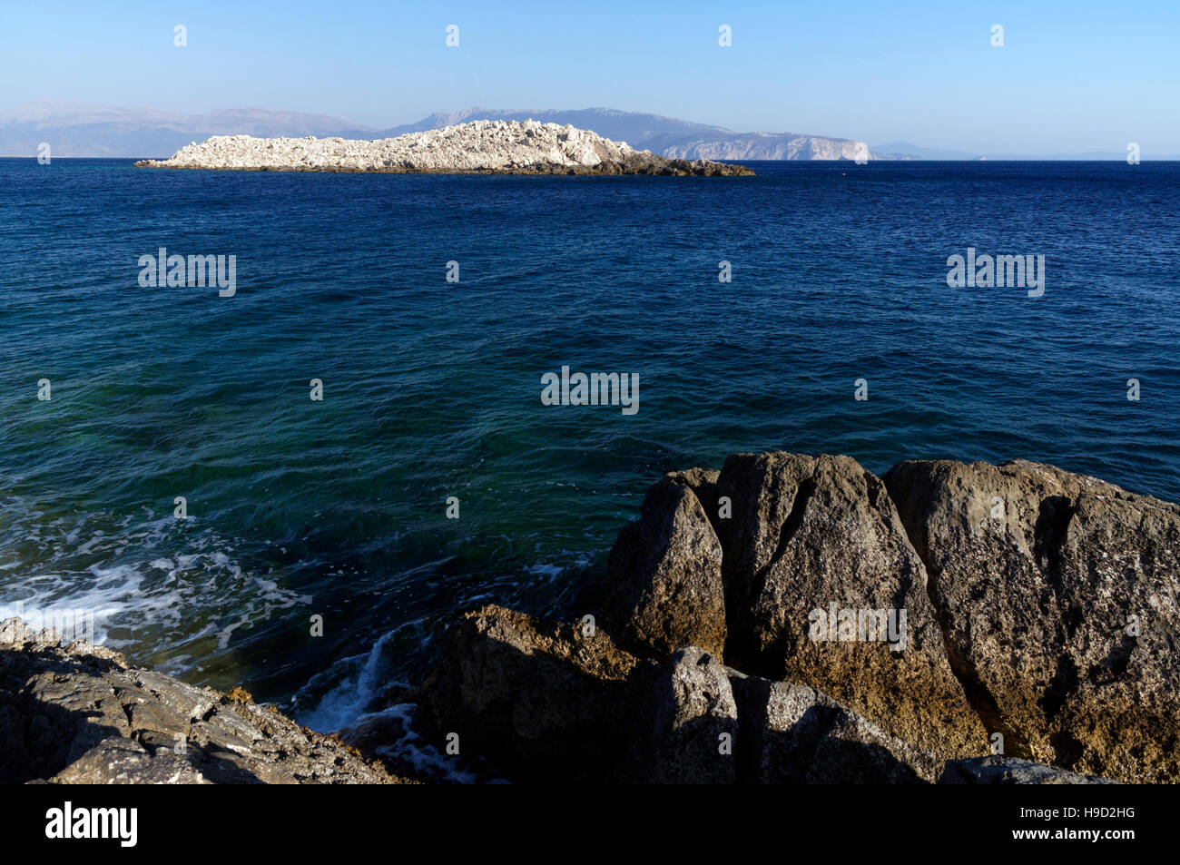 Ftenaghia, Chalki Island near Rhodes, Dodecanese Islands, Greece Stock ...
