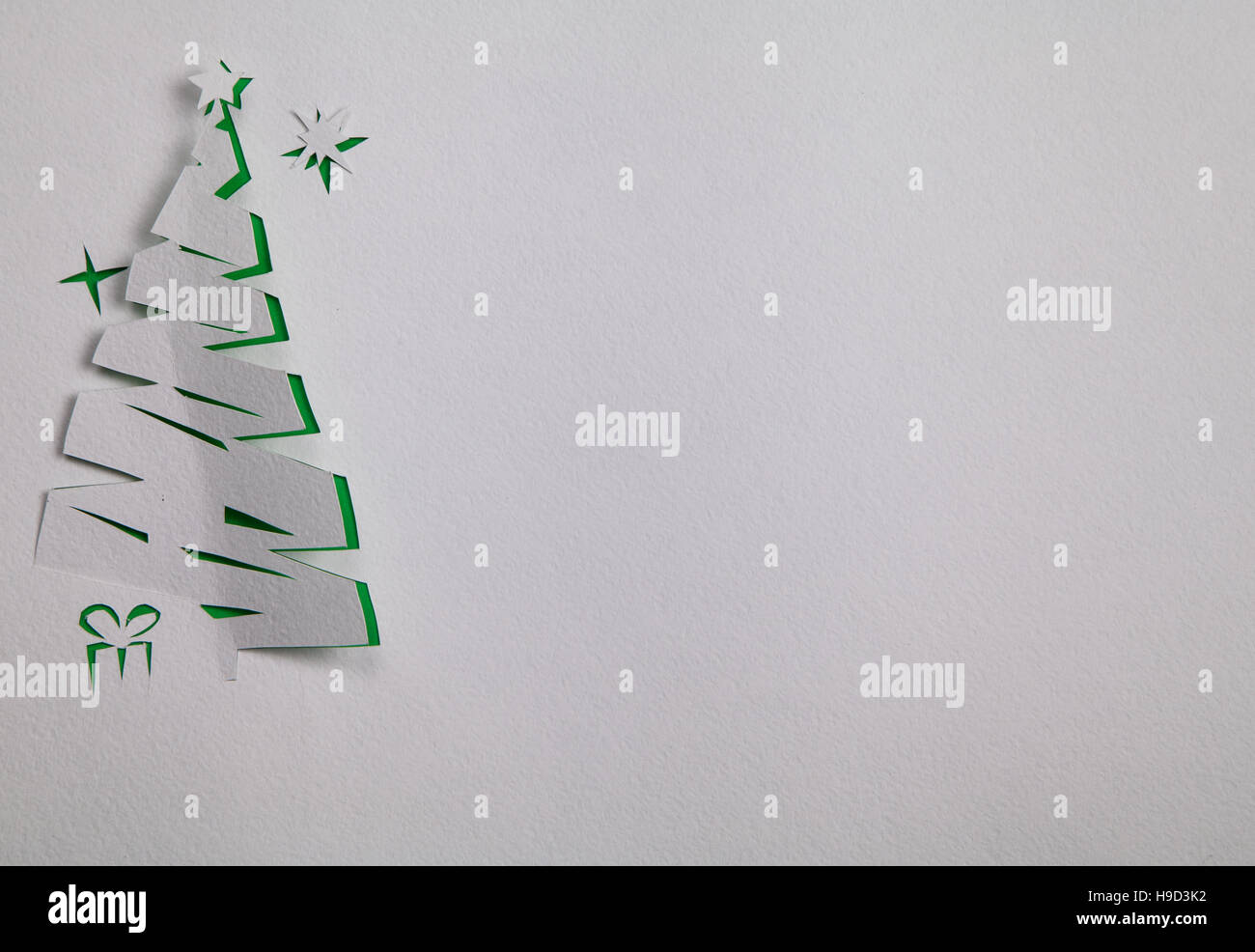 Paper Christmas tree Stock Photo - Alamy