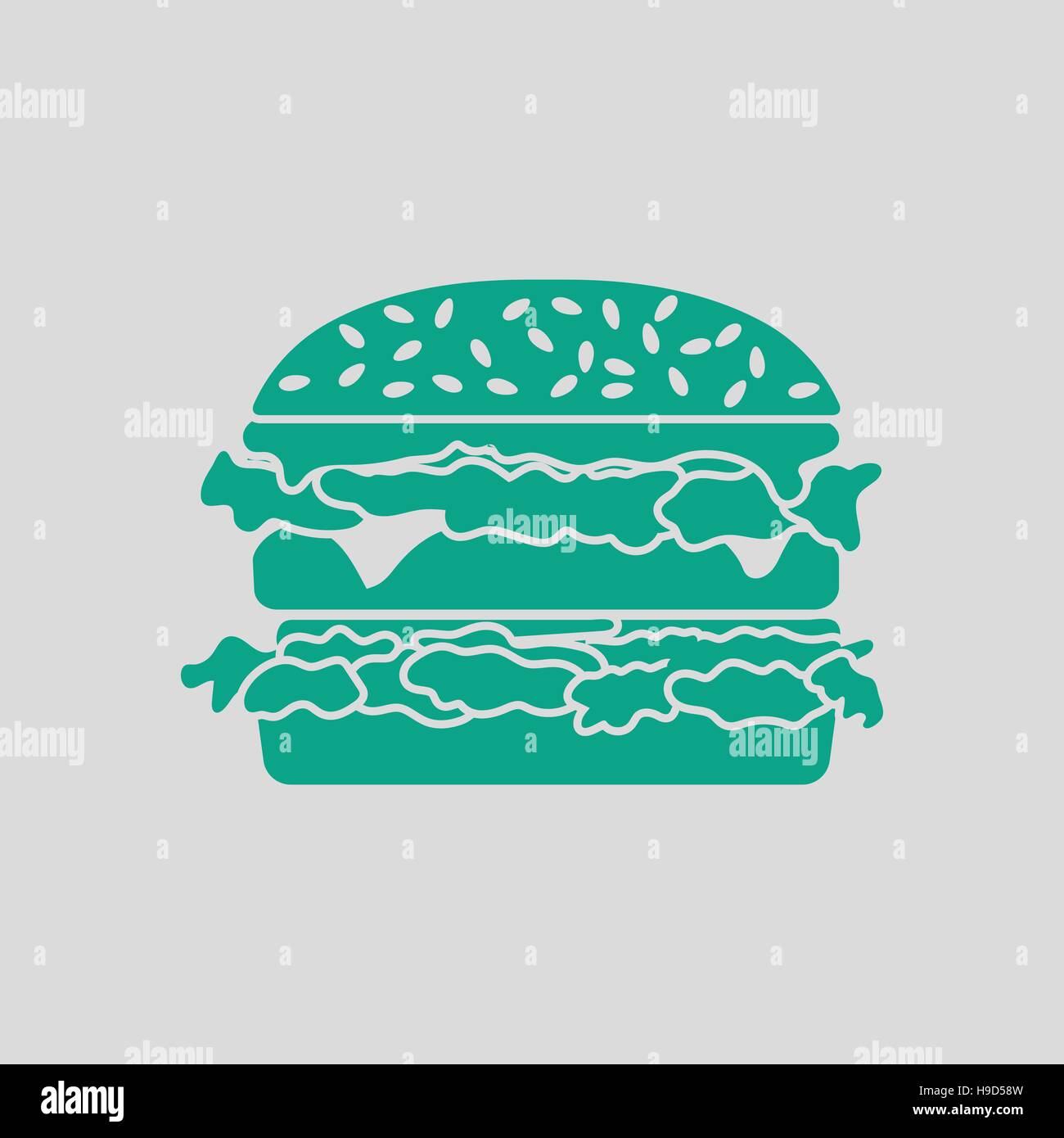 Hamburger icon. Gray background with green. Vector illustration Stock ...
