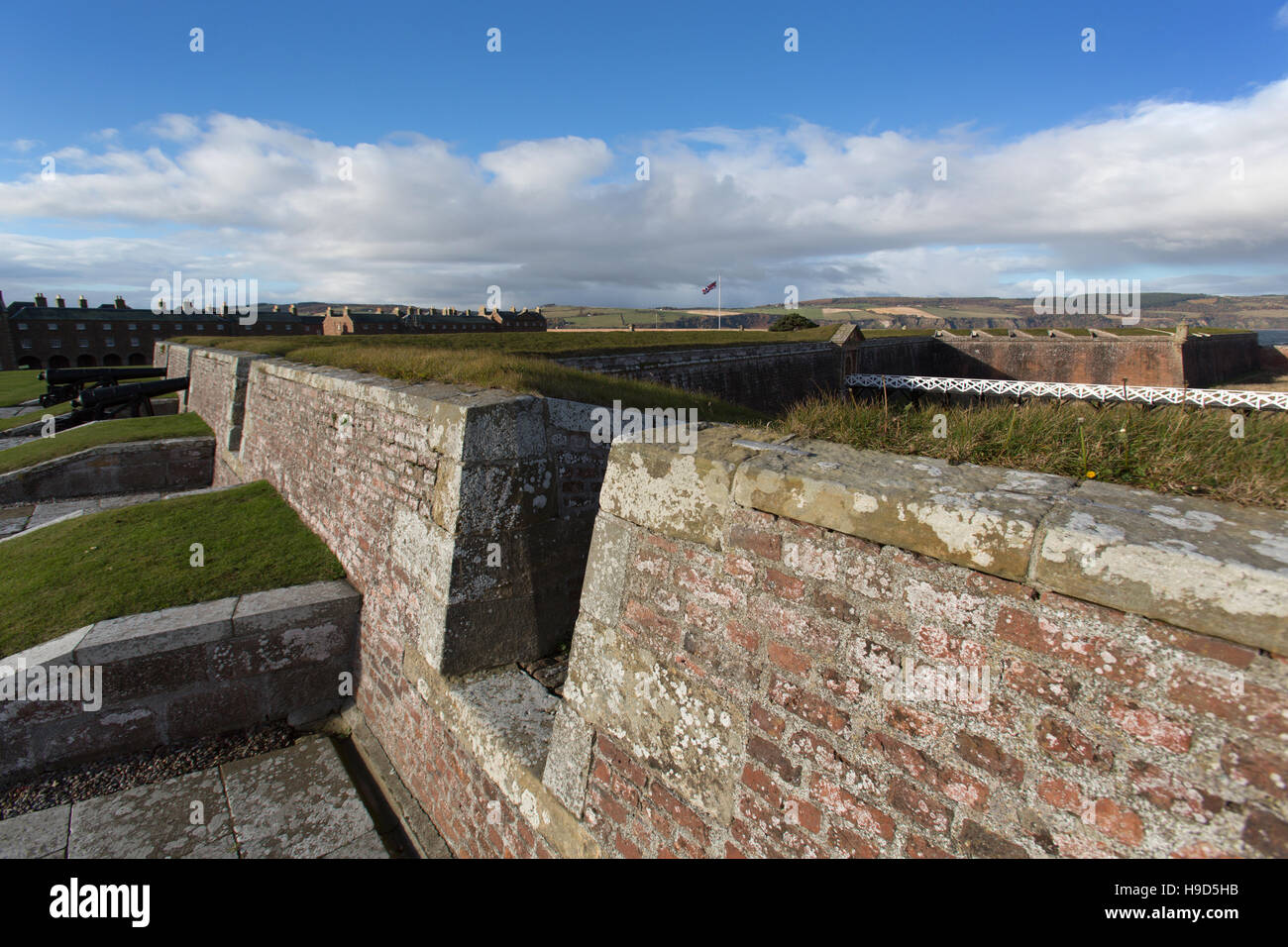 Fort George Scotland. Picturesque view of the Prince of Wales bastion ...