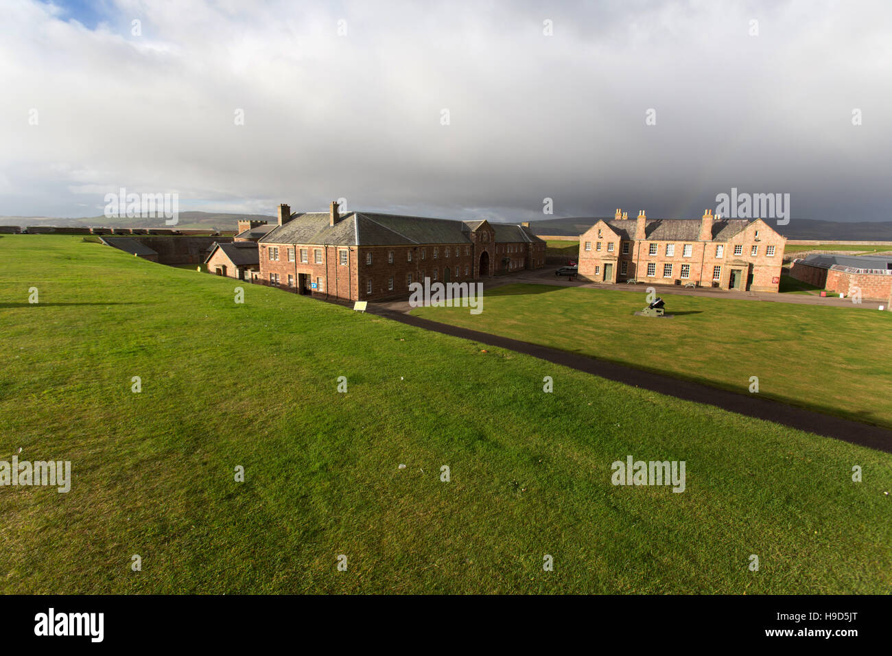 Fort George Scotland. Picturesque view of the west end of Fort George ...
