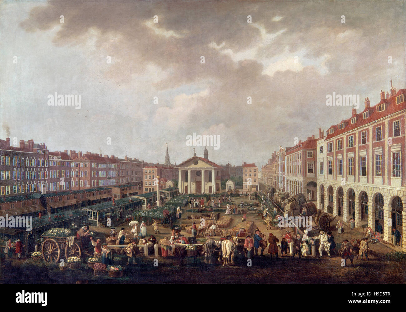 John Collet ( 1725 - 1780 ) , Covent Garden Piazza and Market - 1771 ...