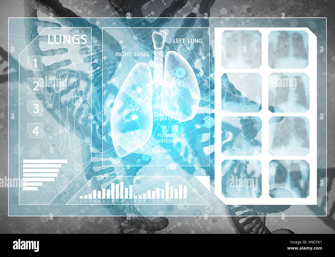 Medicine user interface Stock Photo - Alamy