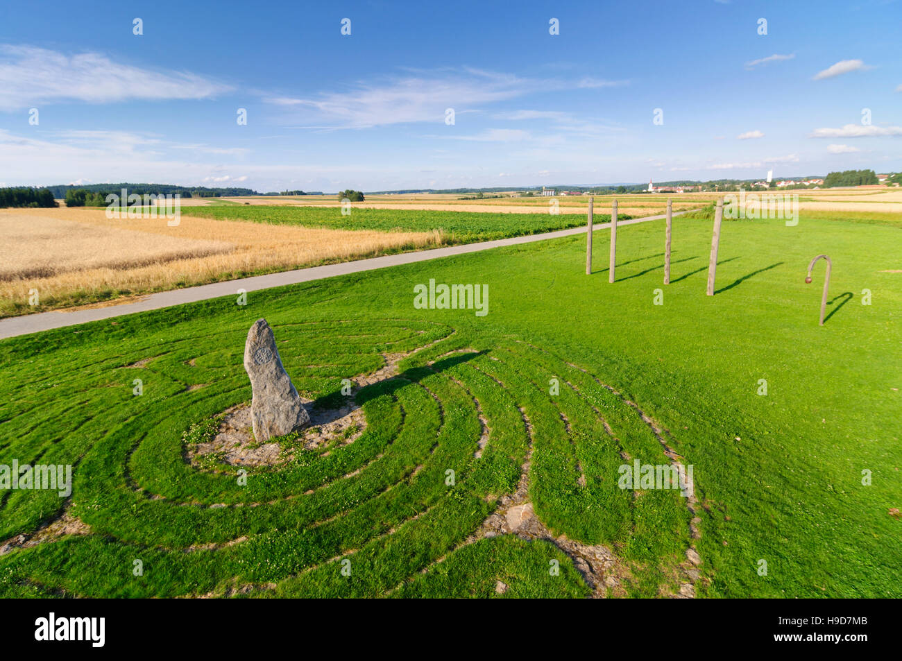 Schweiggers: Lawn Labyrinth Schweiggers, Waldviertel, Niederösterreich ...