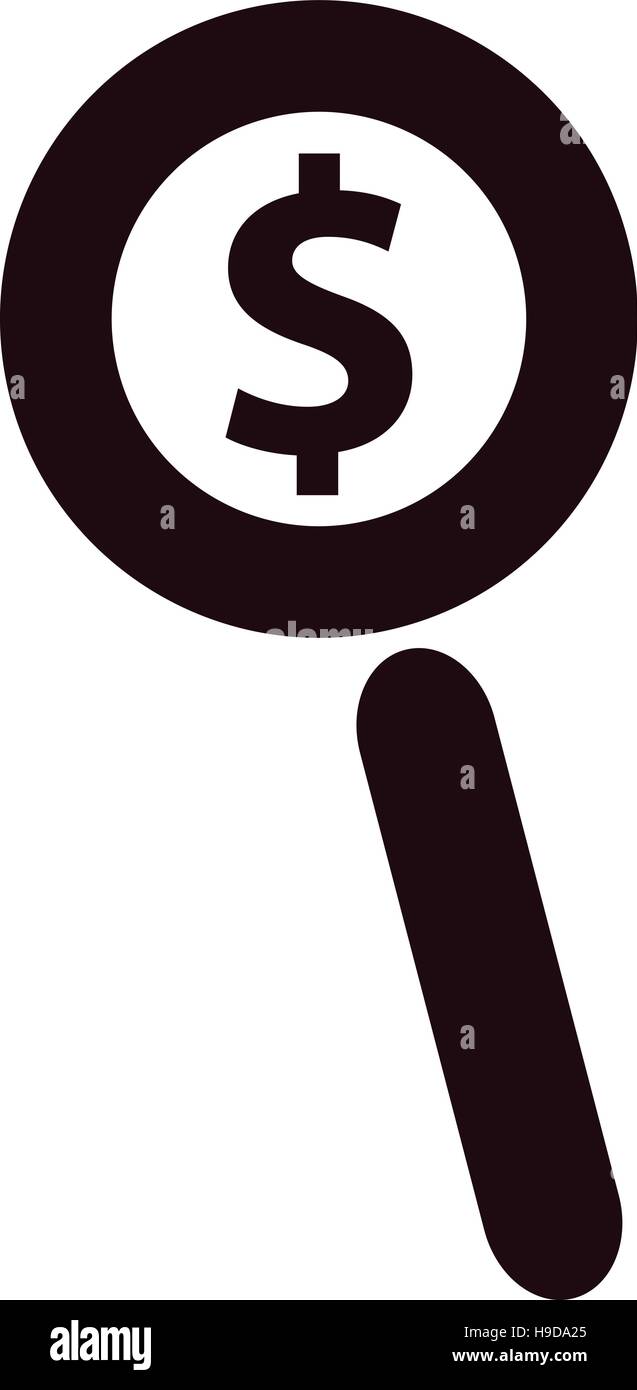 Dollar symbol icon outline Stock Vector Images - Alamy