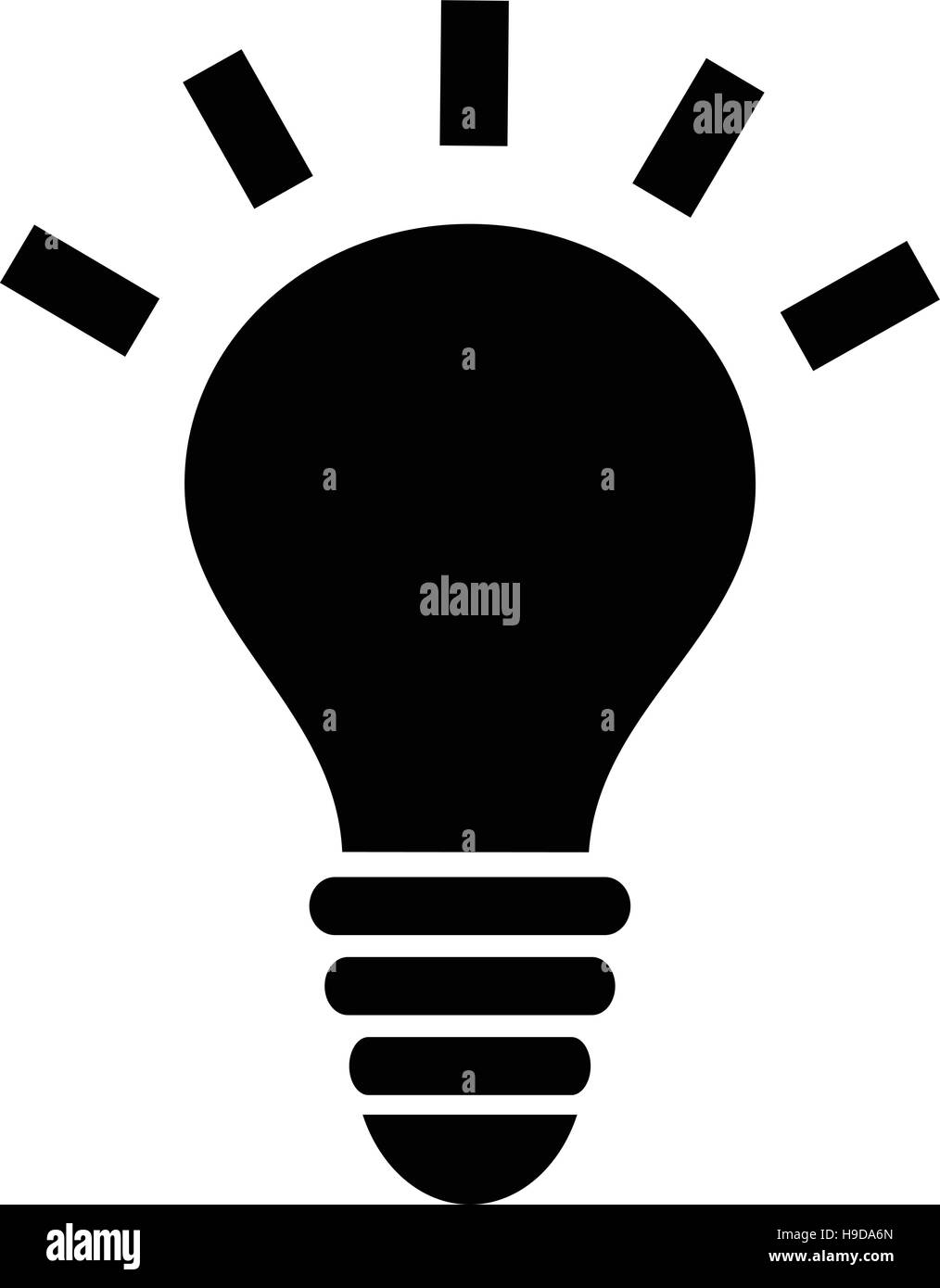 Shining light bulb Black and White Stock Photos & Images - Alamy