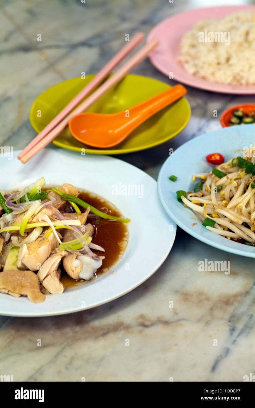 Ipoh’s famous bean sprout chicken Stock Photo - Alamy