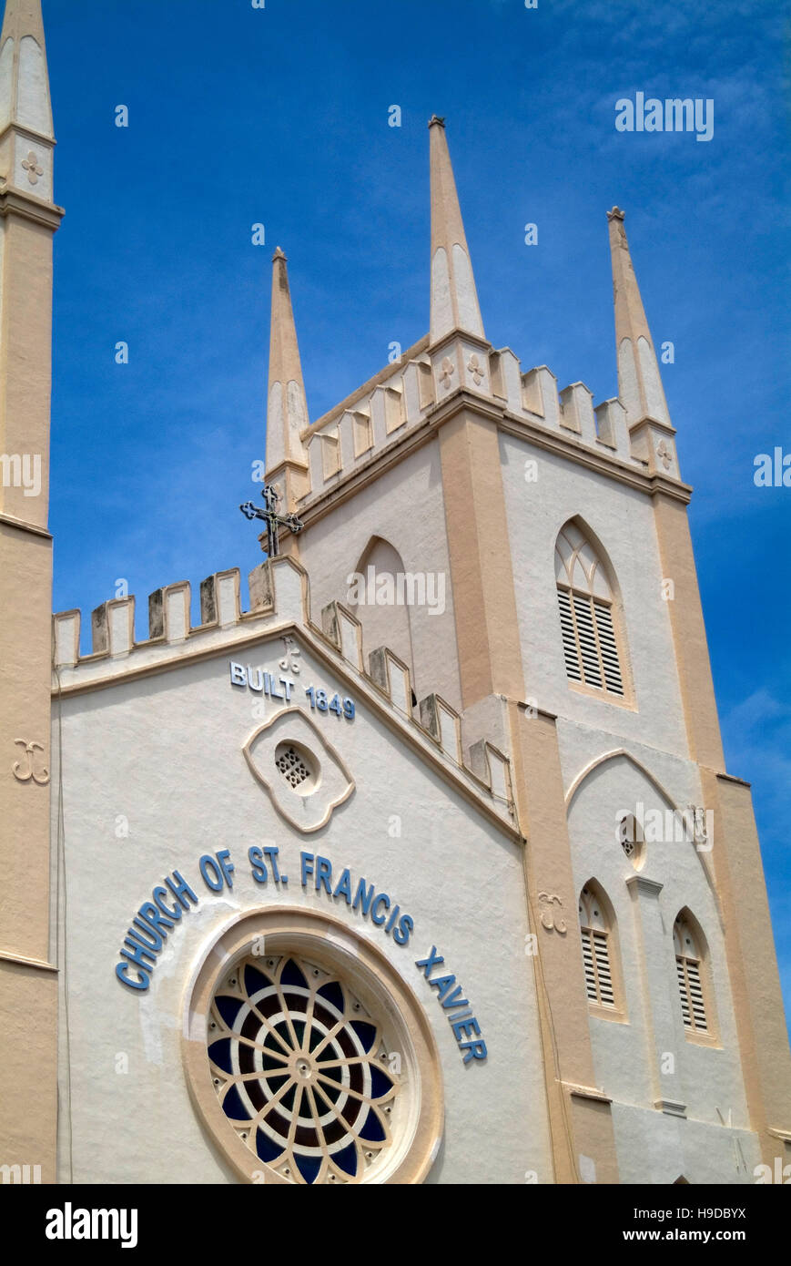 The twin spire neo-gothic Church of St Francis Xavier in the World ...