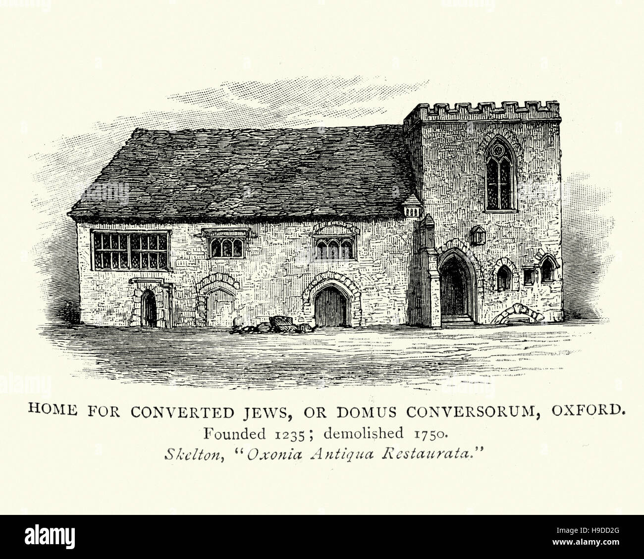 Home for converted Jews, or Domus Conversorum, Oxford, Founded 1235 ...