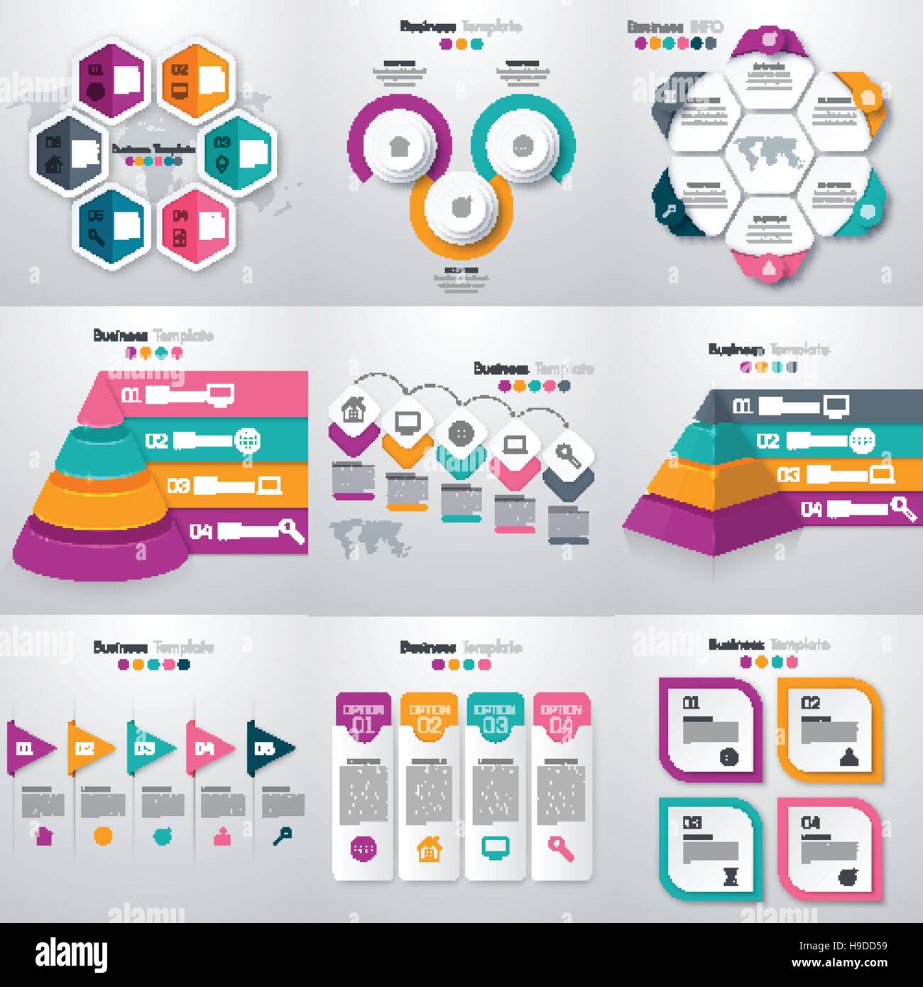 Set with infographics Stock Vector Image & Art - Alamy