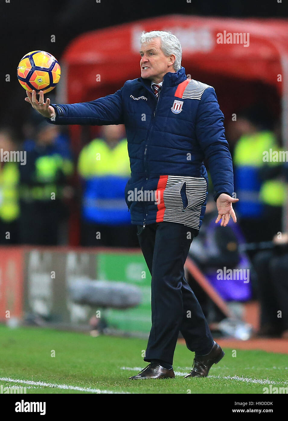 Stoke City manager Mark Hughes Stock Photo - Alamy