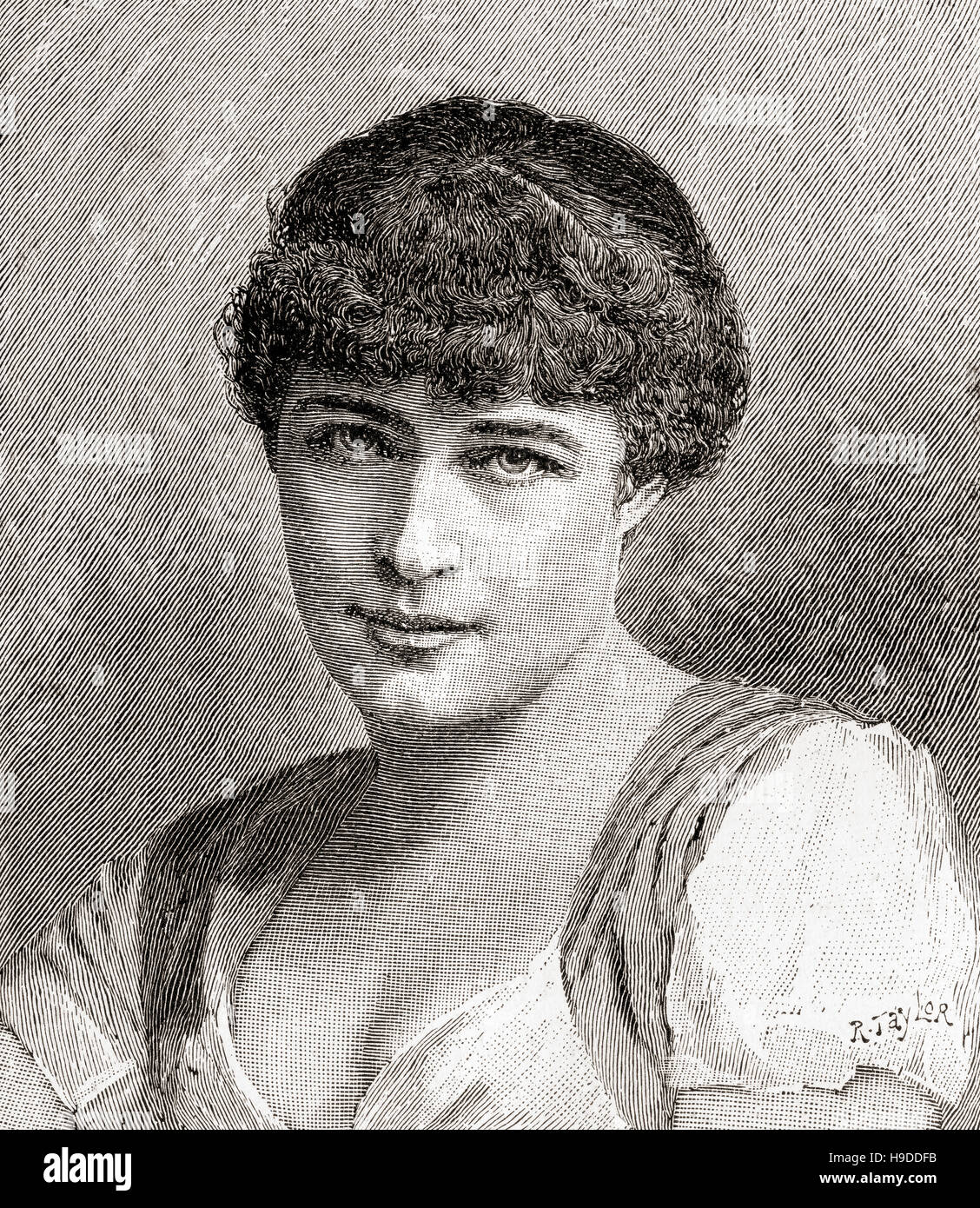 Portrait of emilie charlotte langtry hi-res stock photography and ...