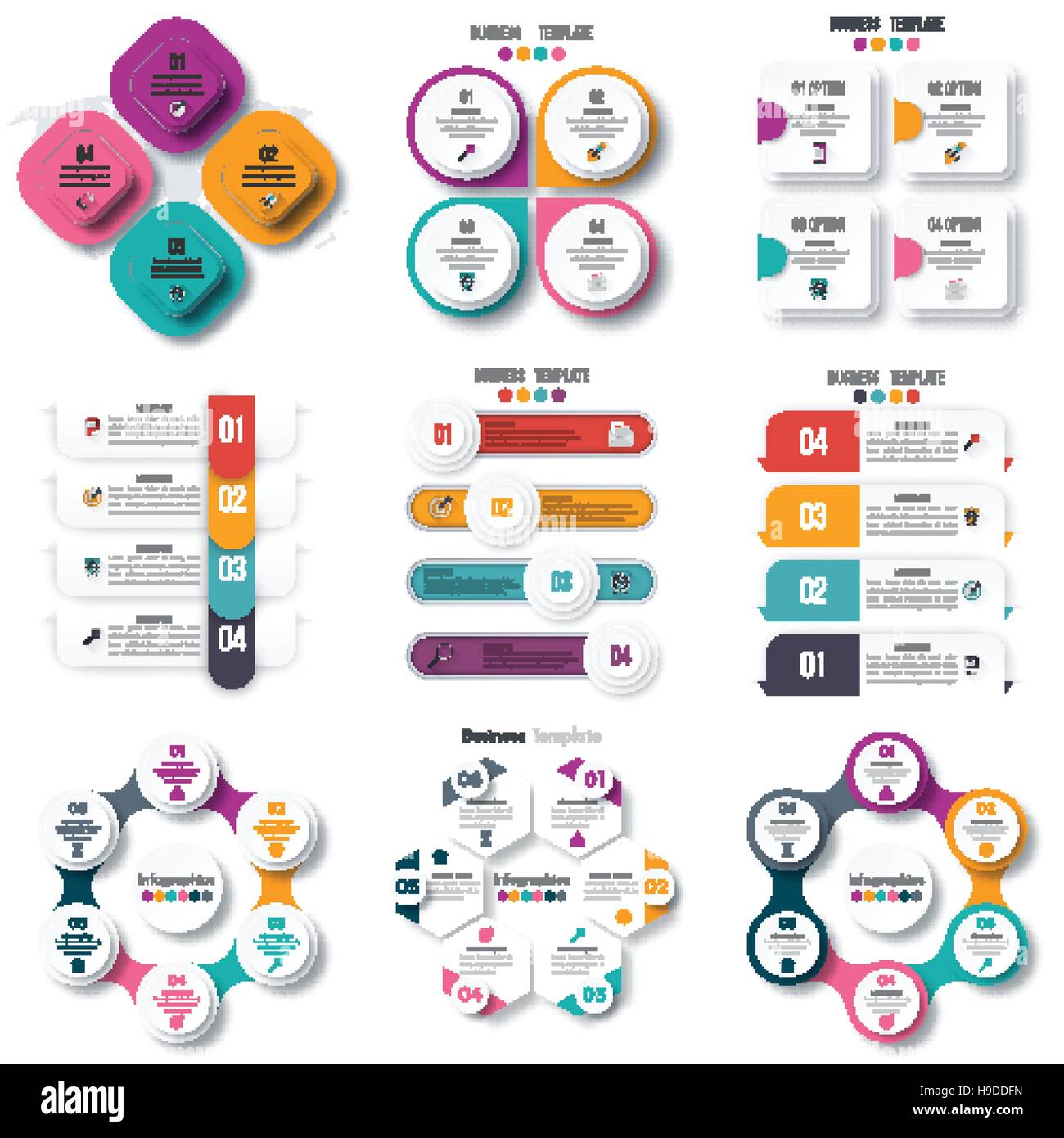 Set with infographics Stock Vector Image & Art - Alamy