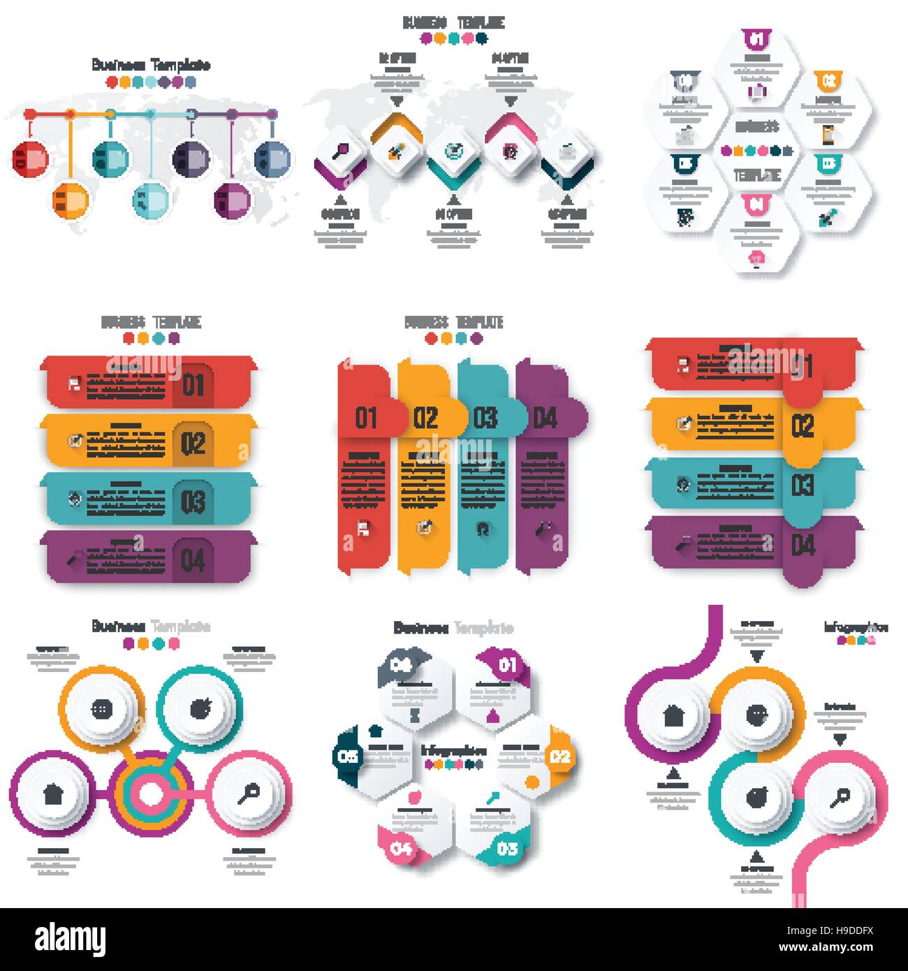 Set with infographics Stock Vector Image & Art - Alamy