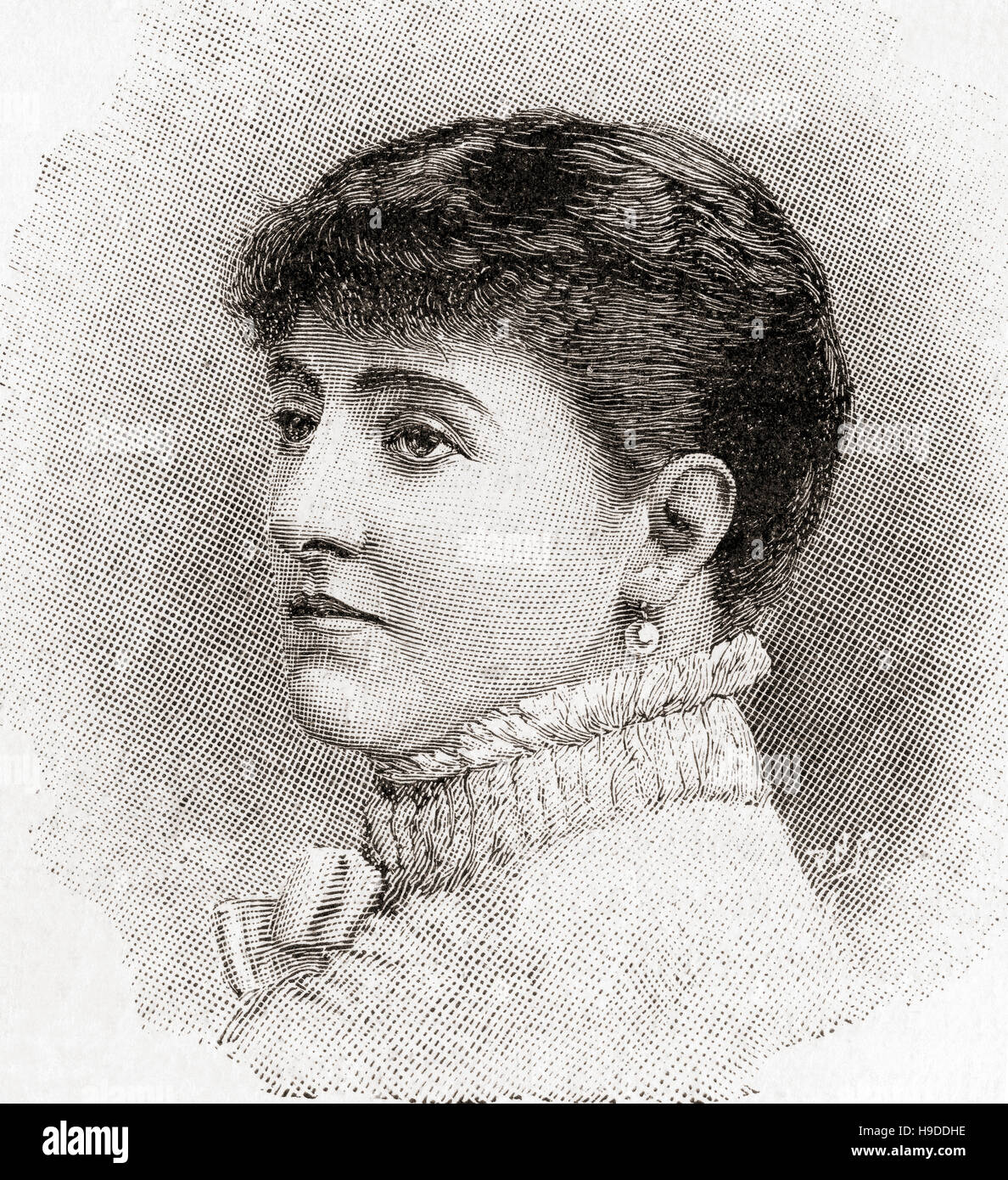 Adelina Patti, 1843 – 1919. Italian-French opera singer. Seen here aged ...