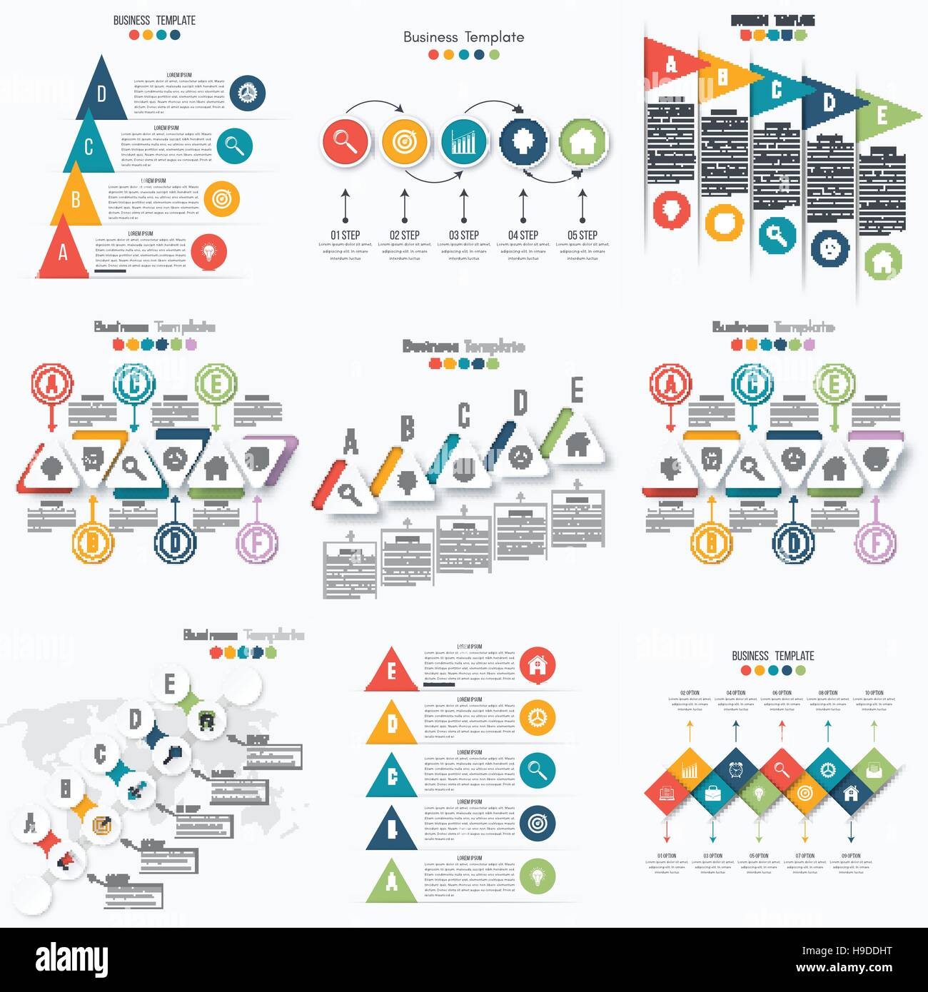 Set with infographics Stock Vector Image & Art - Alamy