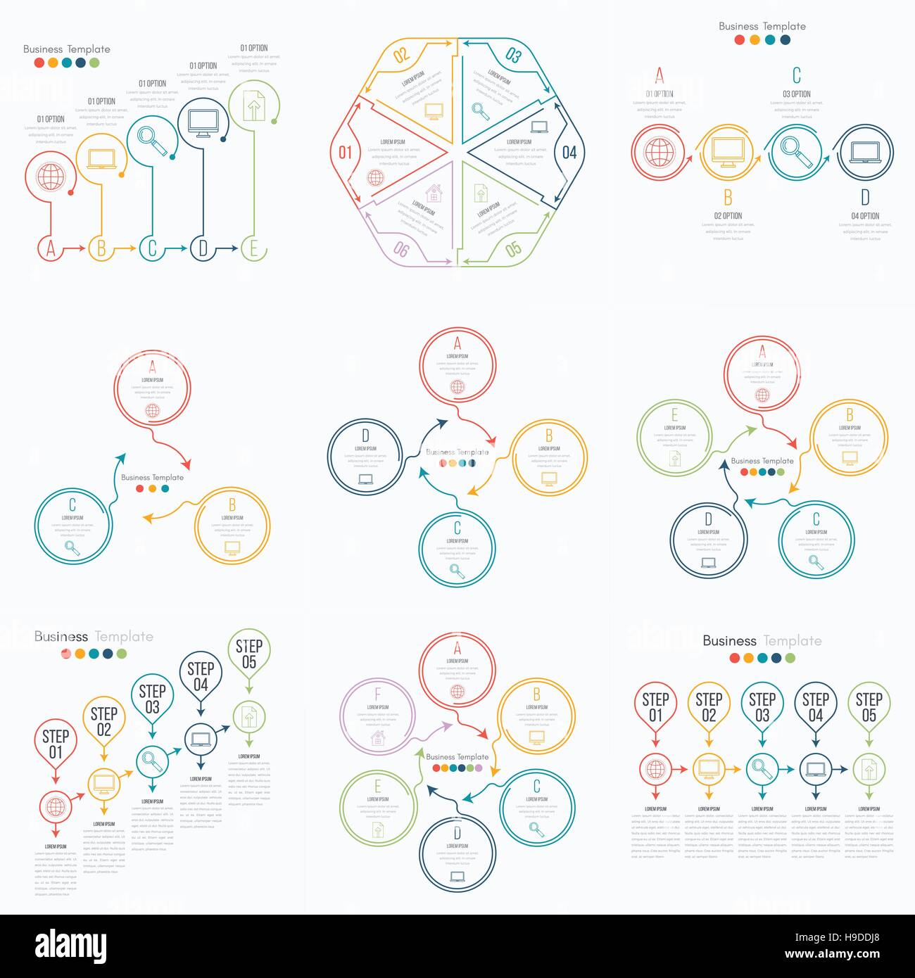 Set with infographics Stock Vector Image & Art - Alamy