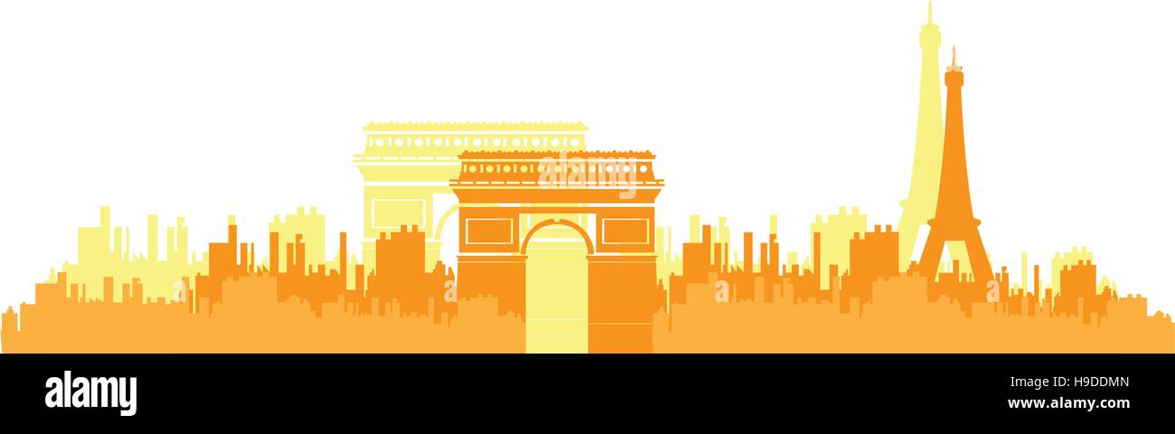 Orange skyline Stock Vector Images - Alamy