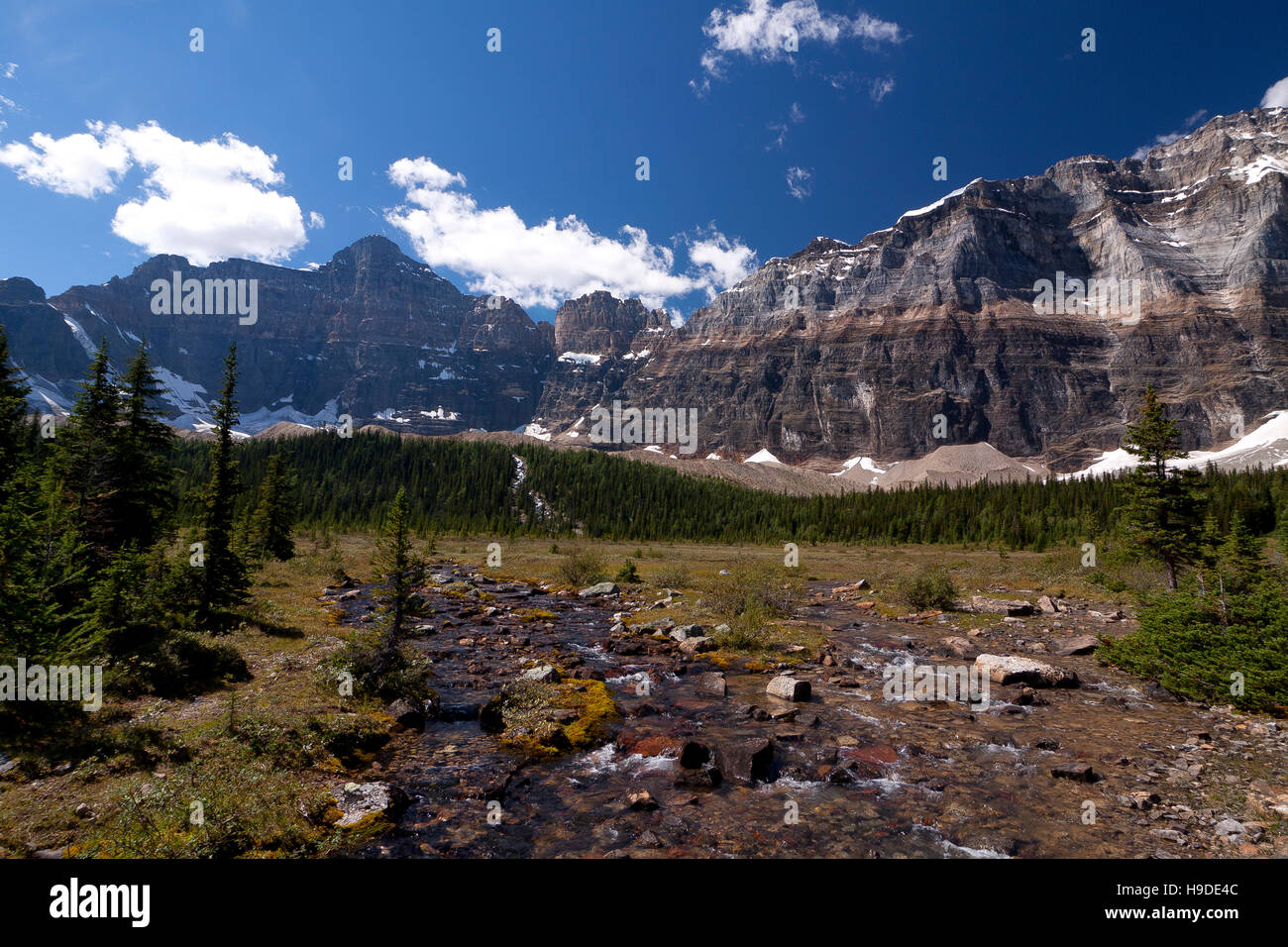 Water falls Banff national park Canada Stock Photo - Alamy