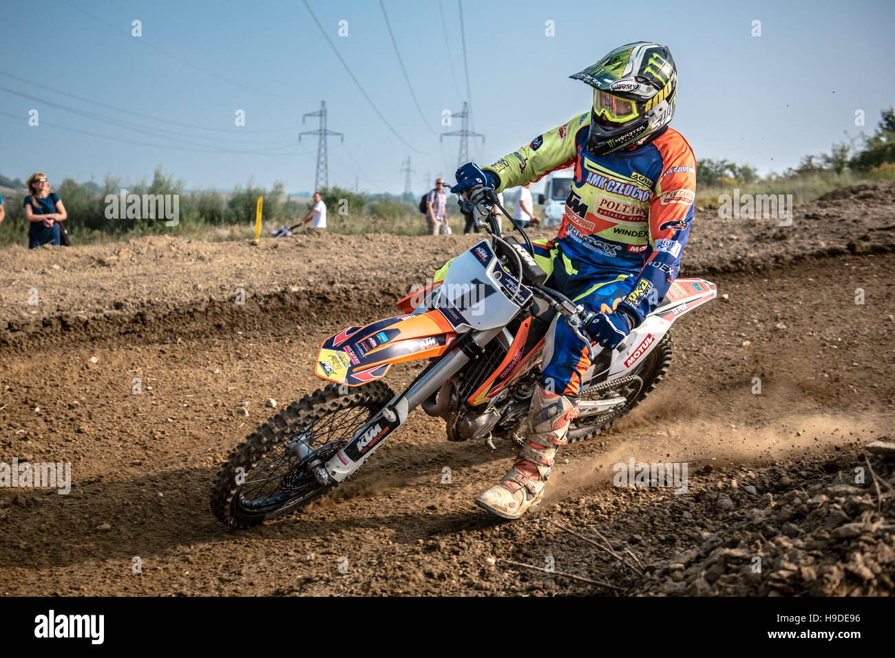 motocross rider in the race Stock Photo - Alamy