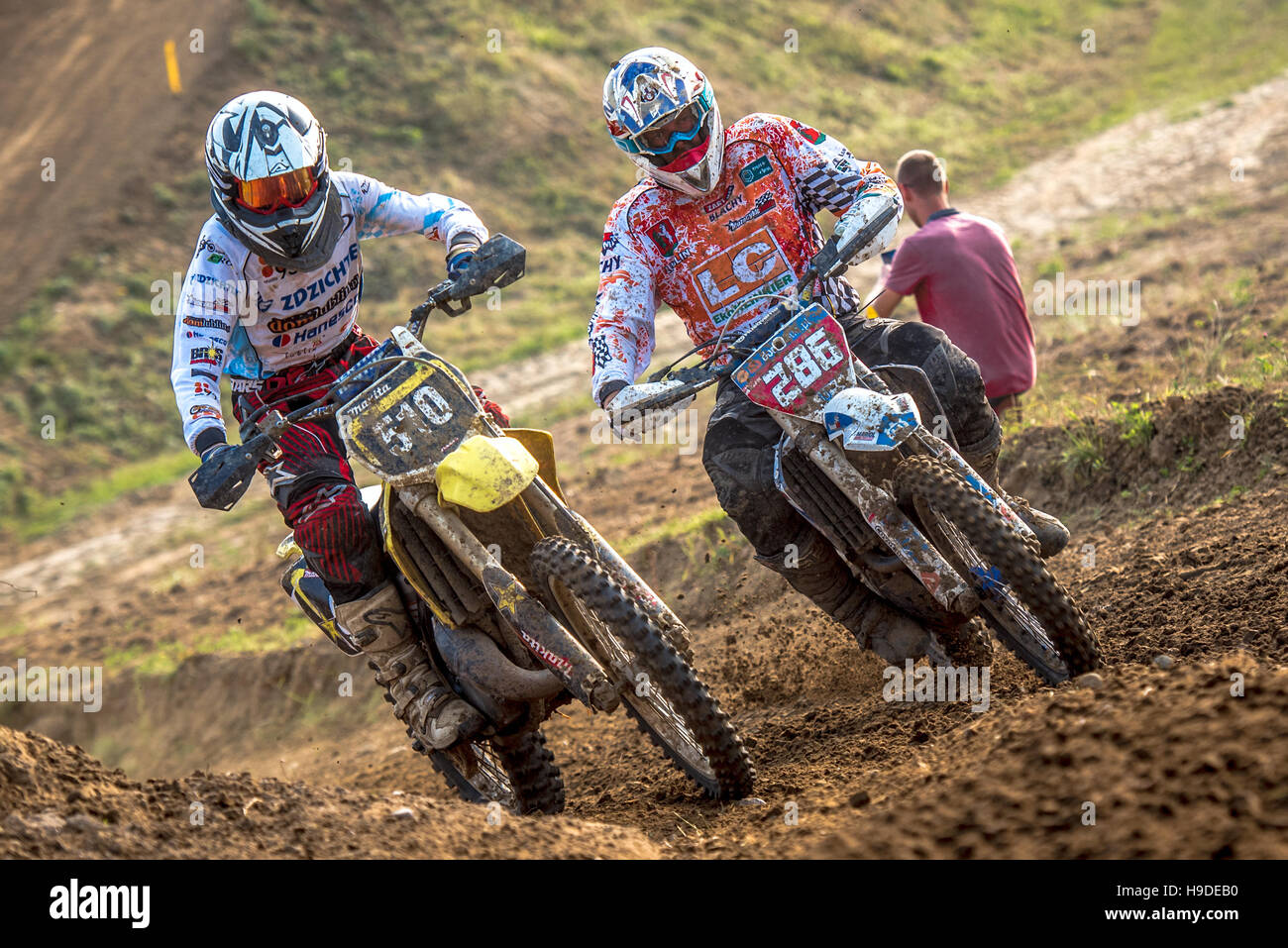 motocross rider in the race Stock Photo - Alamy