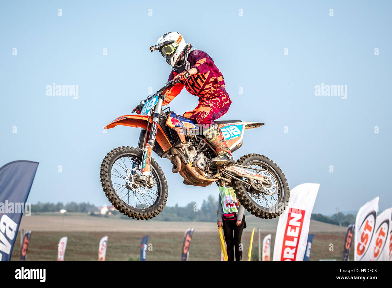 motocross rider in the race Stock Photo - Alamy