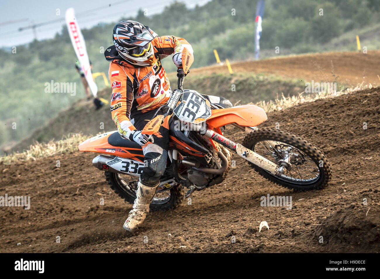 motocross rider in the race Stock Photo - Alamy
