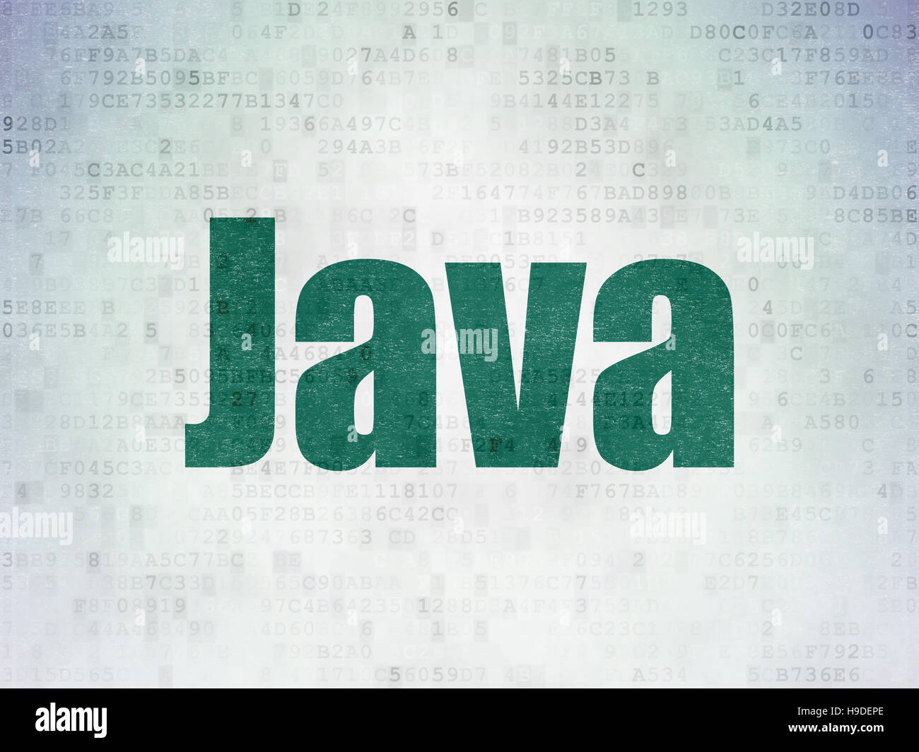 Database concept: Java on Digital Data Paper background Stock Photo - Alamy
