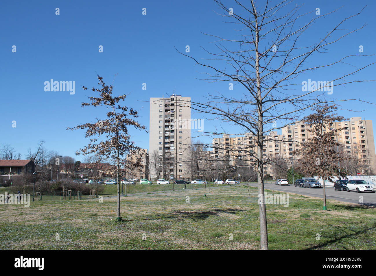 Residential complex in Baggio, Milano, Italia, 2015 Stock Photo - Alamy