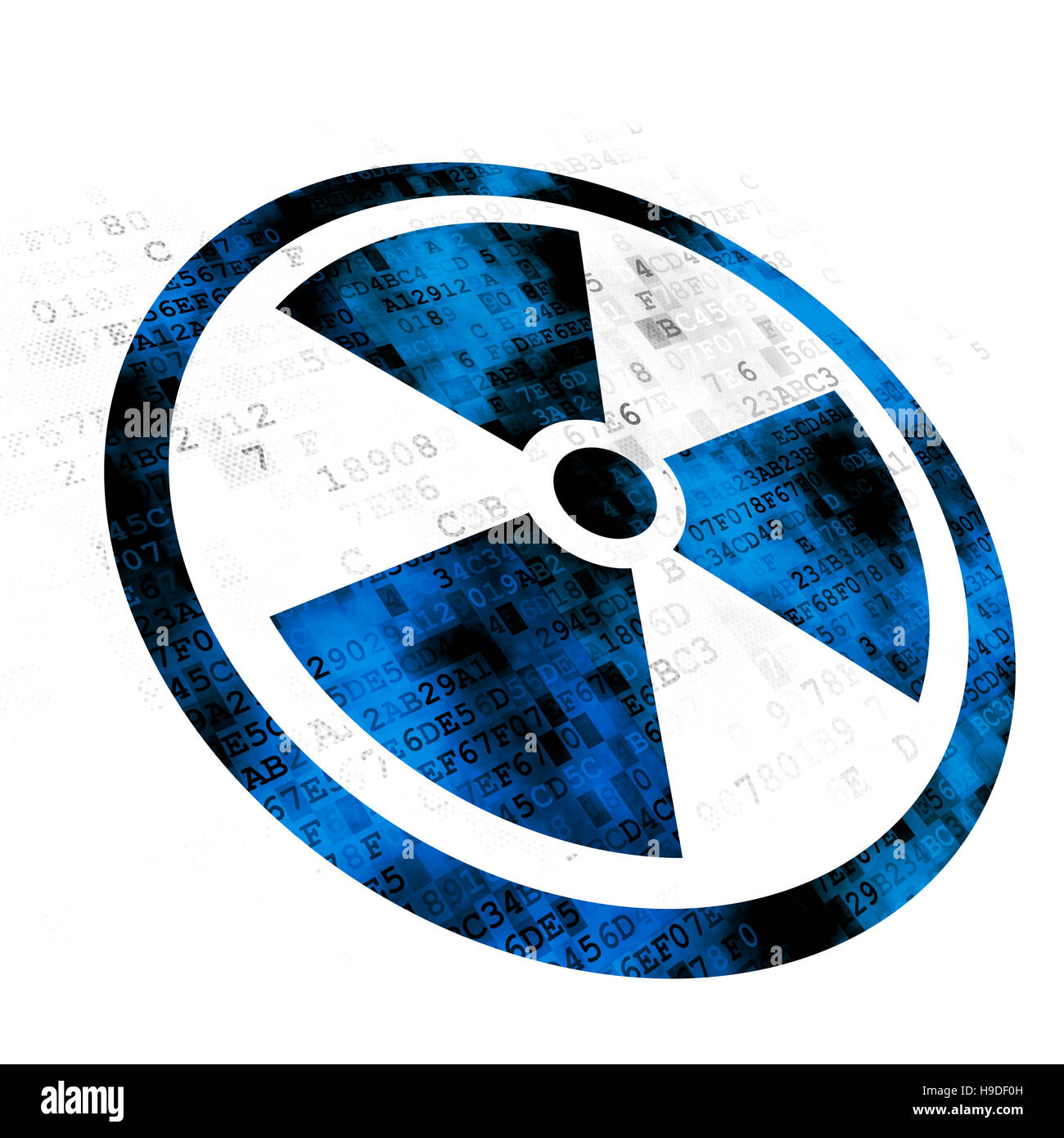 Science concept: Radiation on Digital background Stock Photo - Alamy