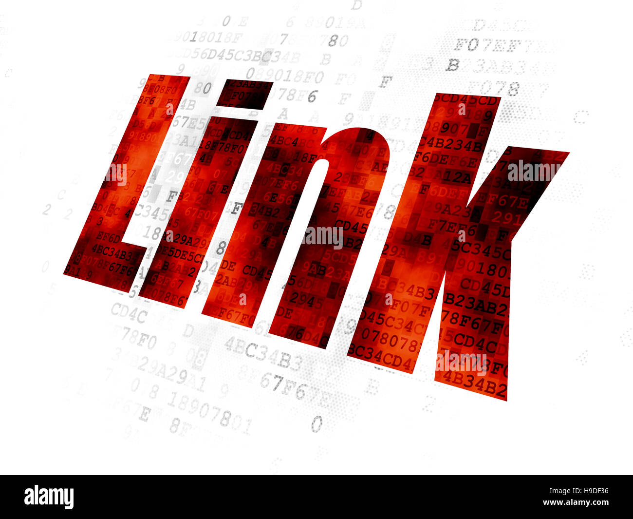 Web design concept: Link on Digital background Stock Photo - Alamy