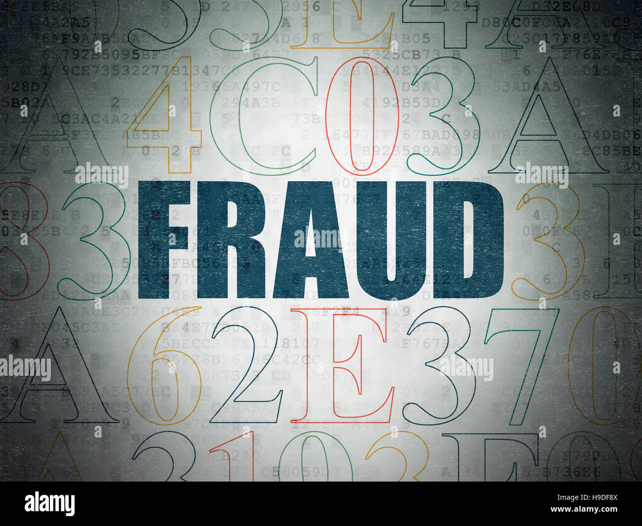 Safety concept: Fraud on Digital Data Paper background Stock Photo - Alamy