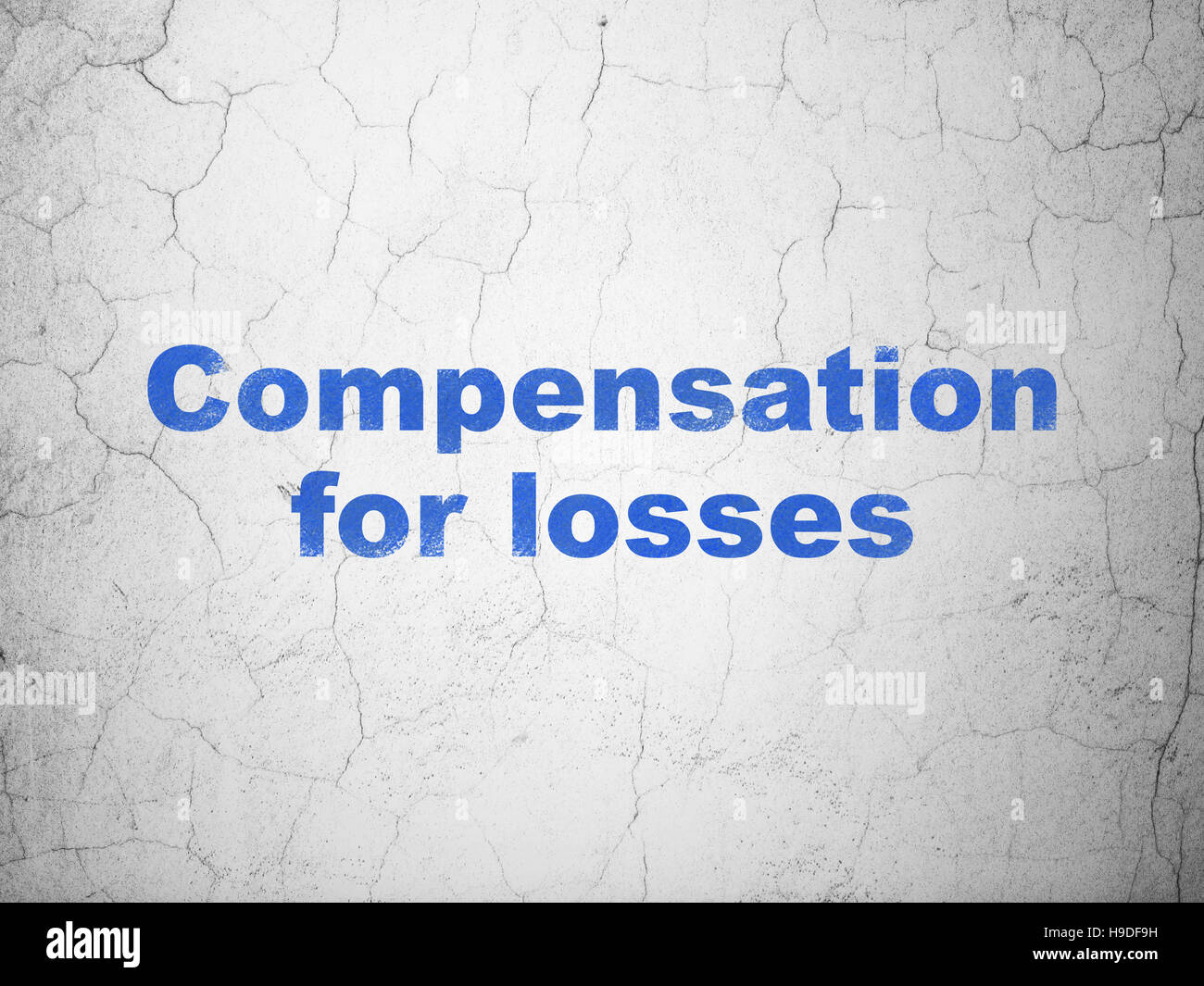 Money concept: Compensation For losses on wall background Stock Photo ...