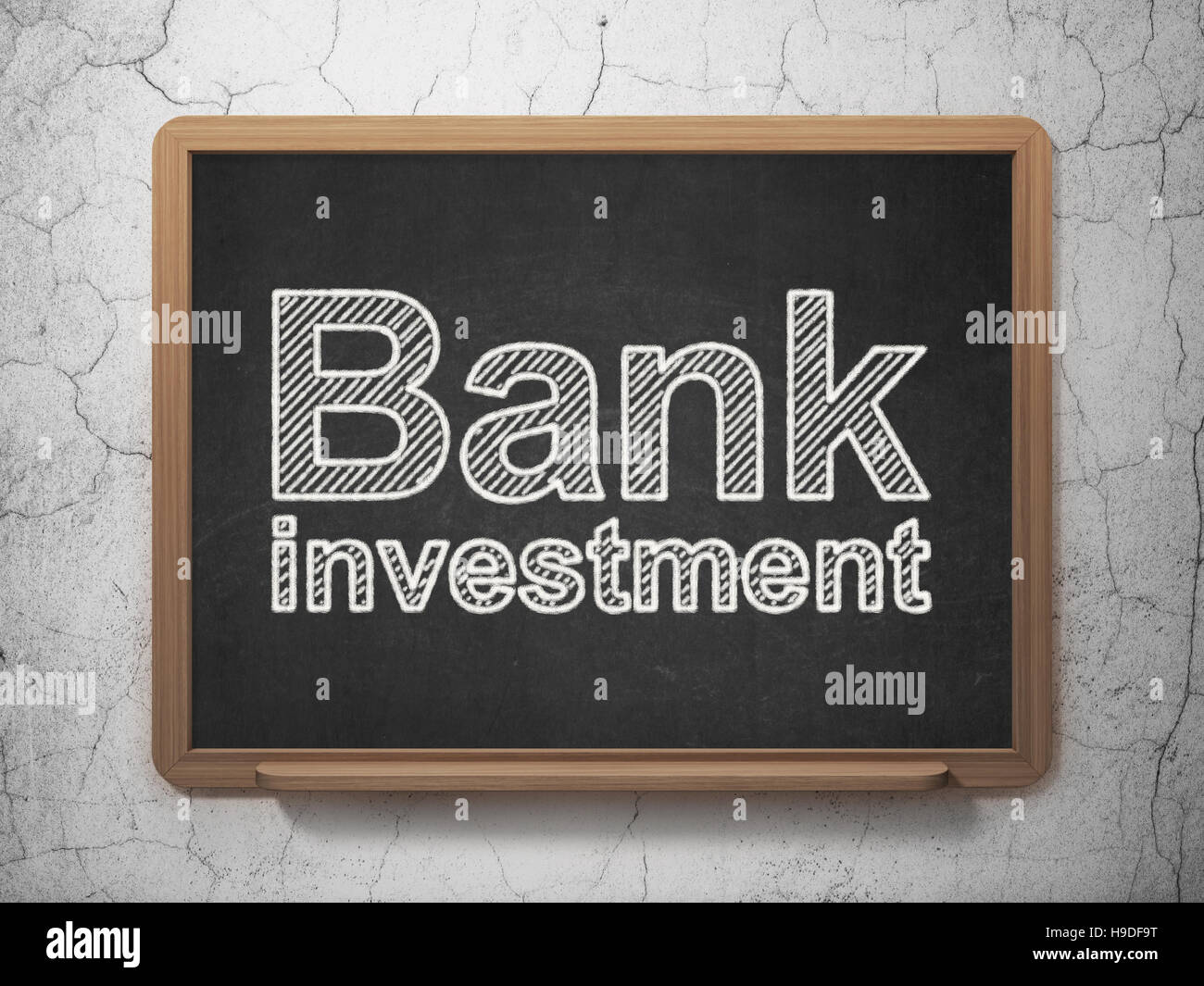 Banking concept: Bank Investment on chalkboard background Stock Photo ...