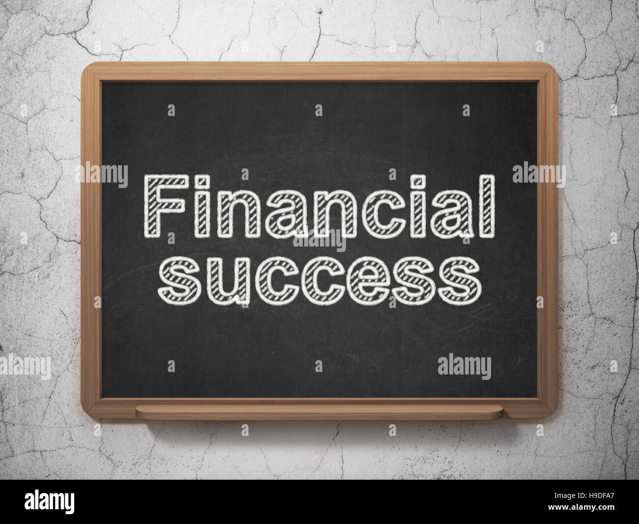 Banking concept: Financial Success on chalkboard background Stock Photo ...